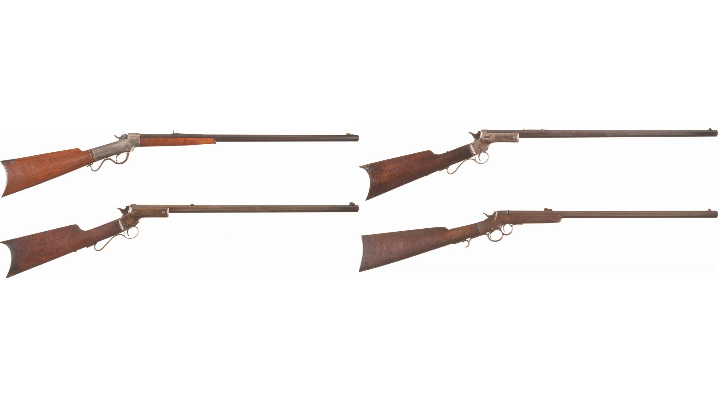 Four Single Shot Breech Loading Rifles | Rock Island Auction