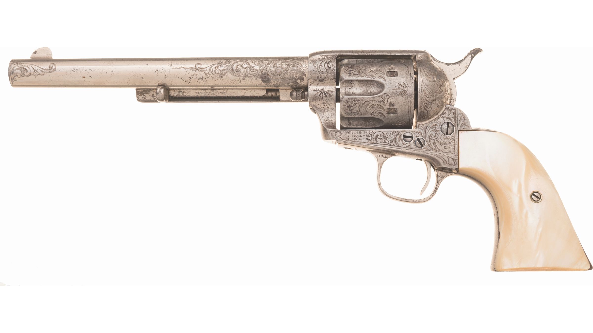 Documented New York Engraved Colt Single Action Army Revolver | Rock ...