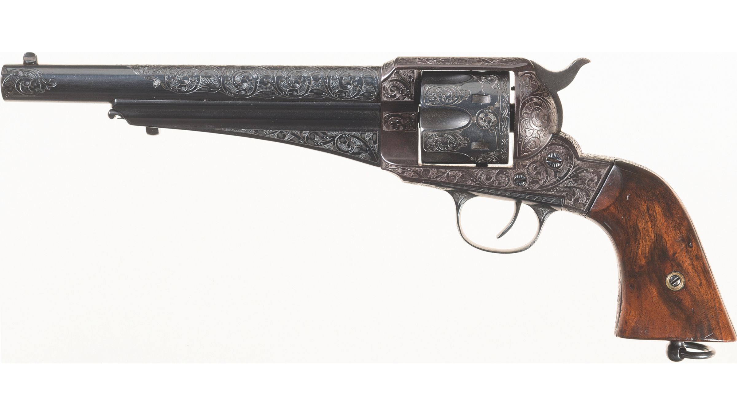 Engraved Remington Model 1875 Single Action Army Revolver | Rock Island ...