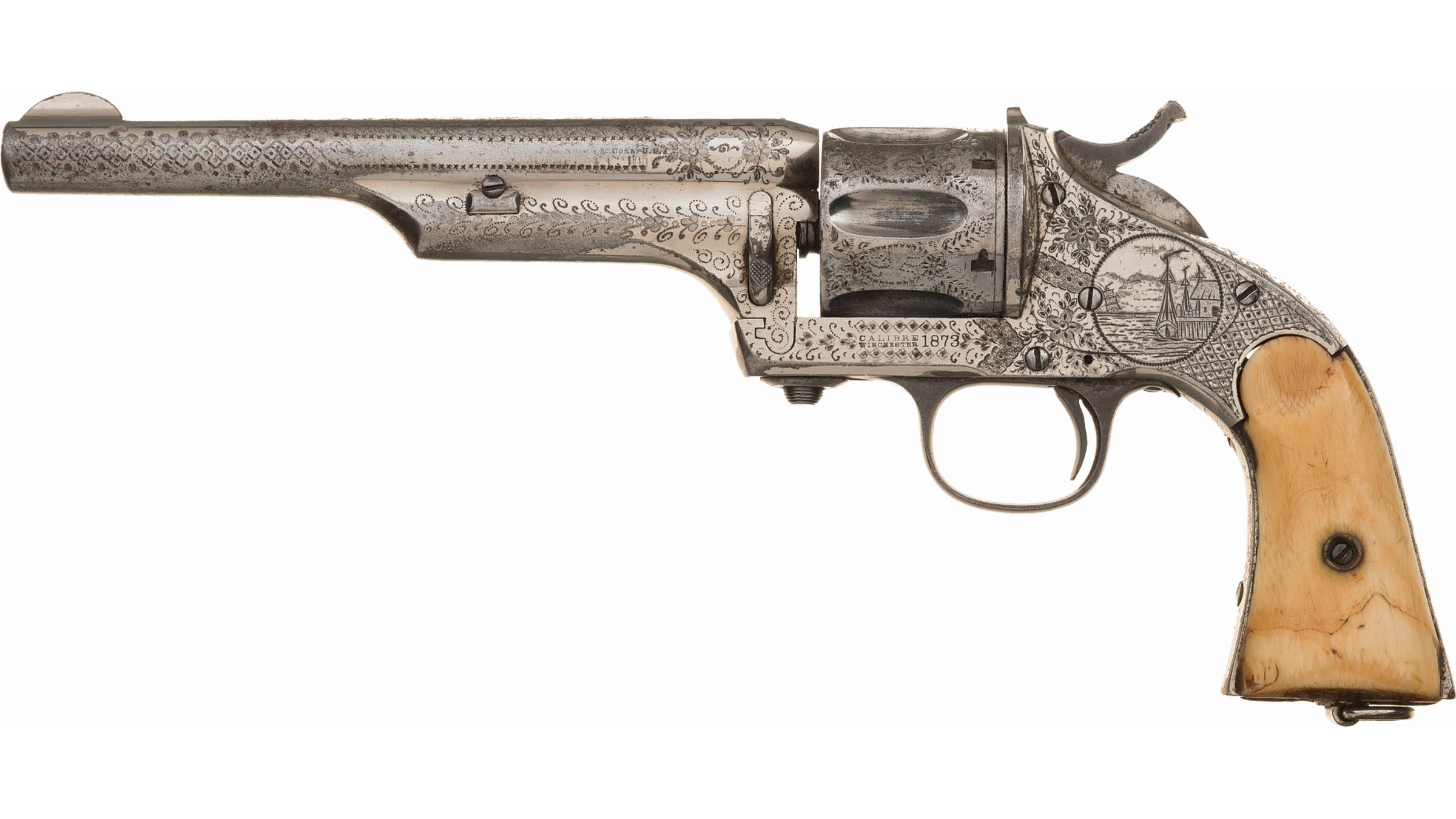 Engraved Merwin, Hulbert & Co. Large Frame Single Action | Rock Island ...