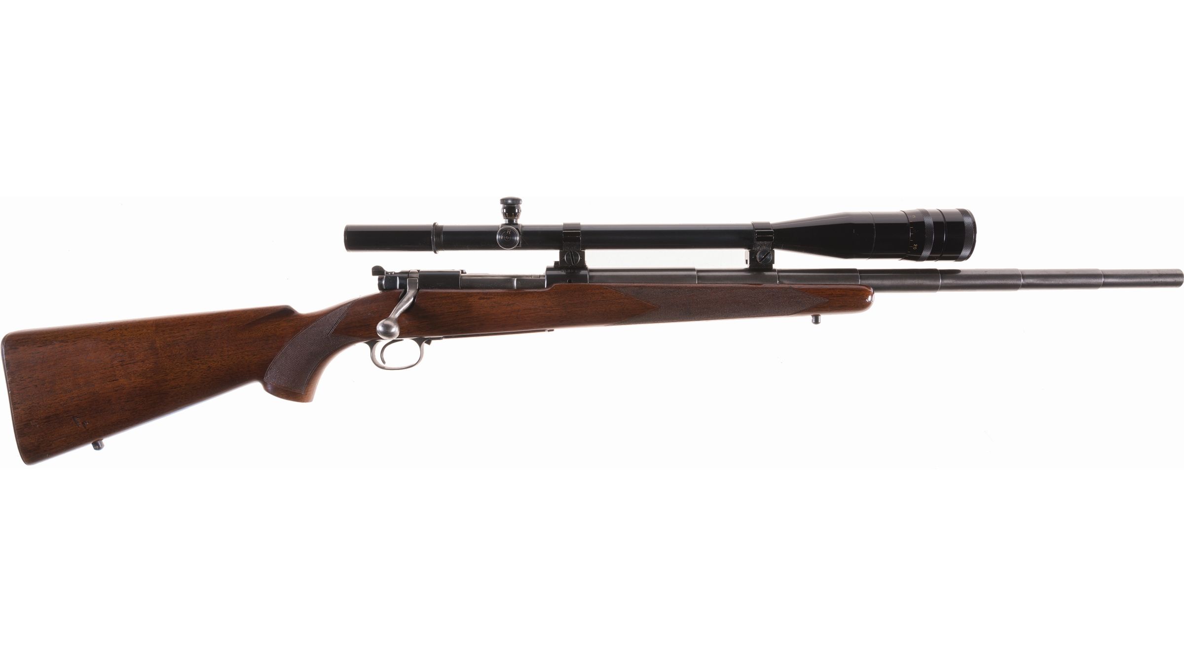 Winchester/L.W. Barnard Model 70 Bolt Action Rifle with Scope | Rock ...