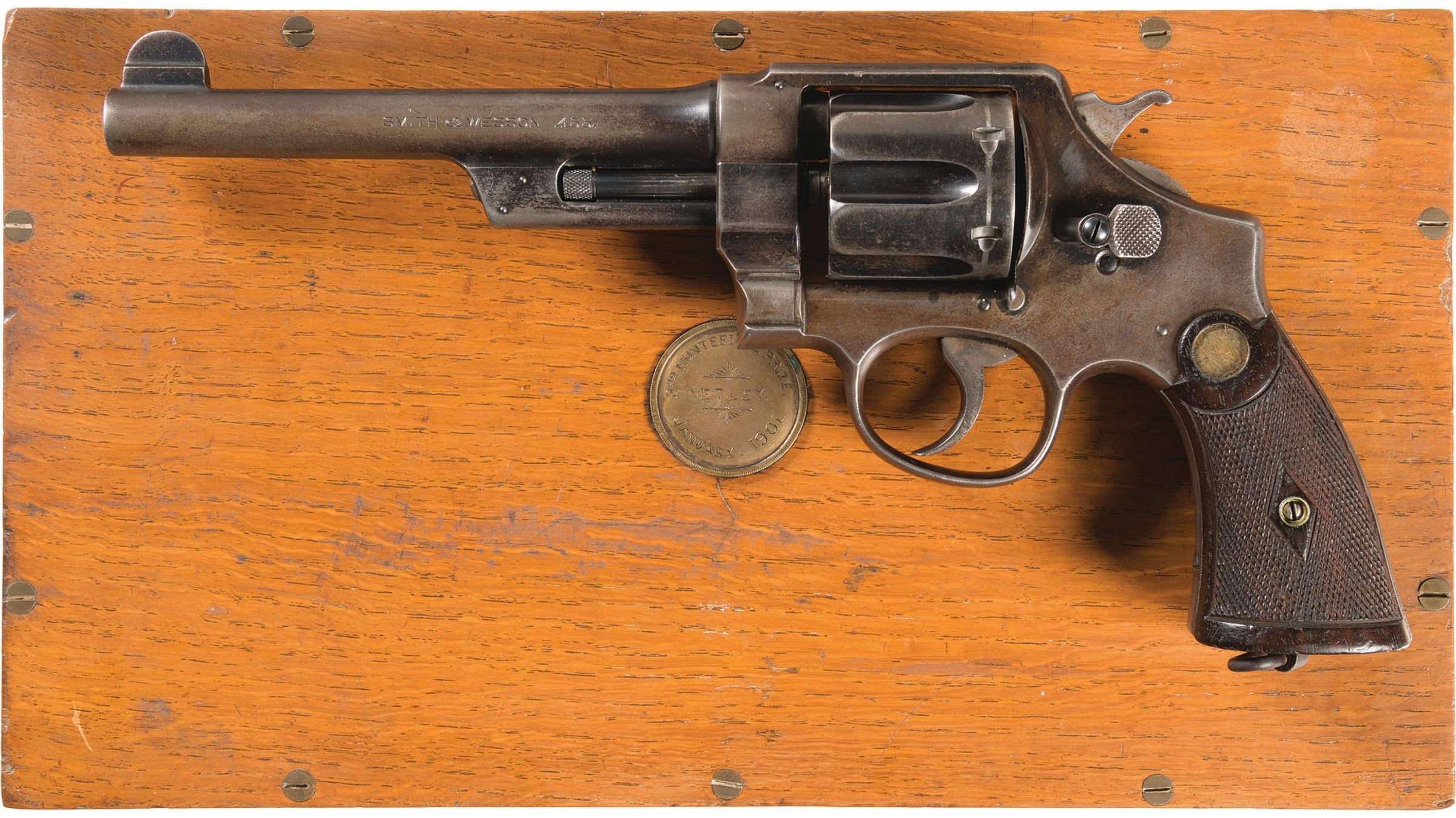 S&W .455 Hand Ejector First Model Triple Lock Revolver | Rock Island ...