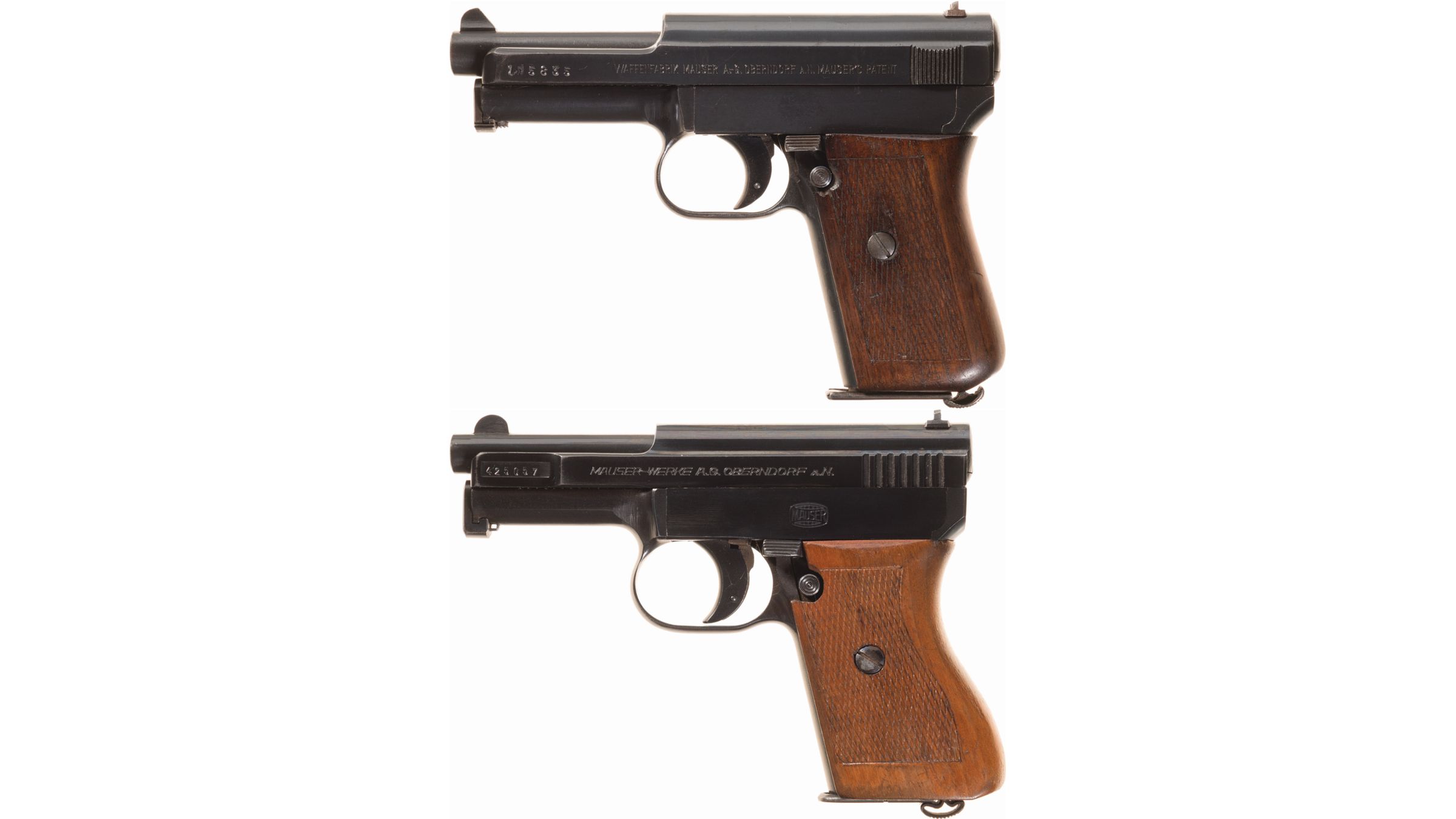 Two Mauser Semi-Automatic Pistols | Rock Island Auction
