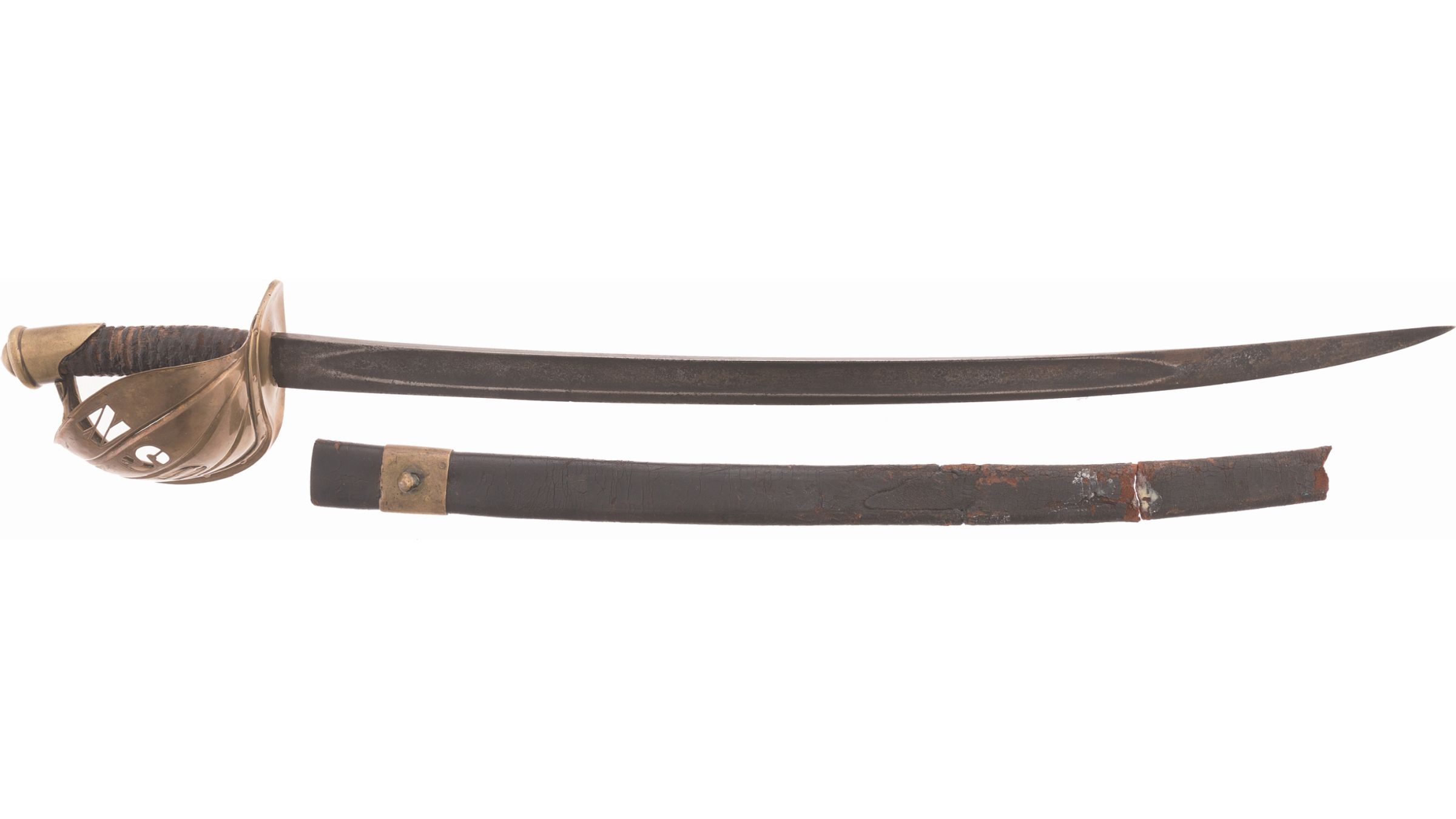 Ames Mfg. Co. U.S. Navy Model 1860 Officer's Cutlass with Sheath | Rock ...
