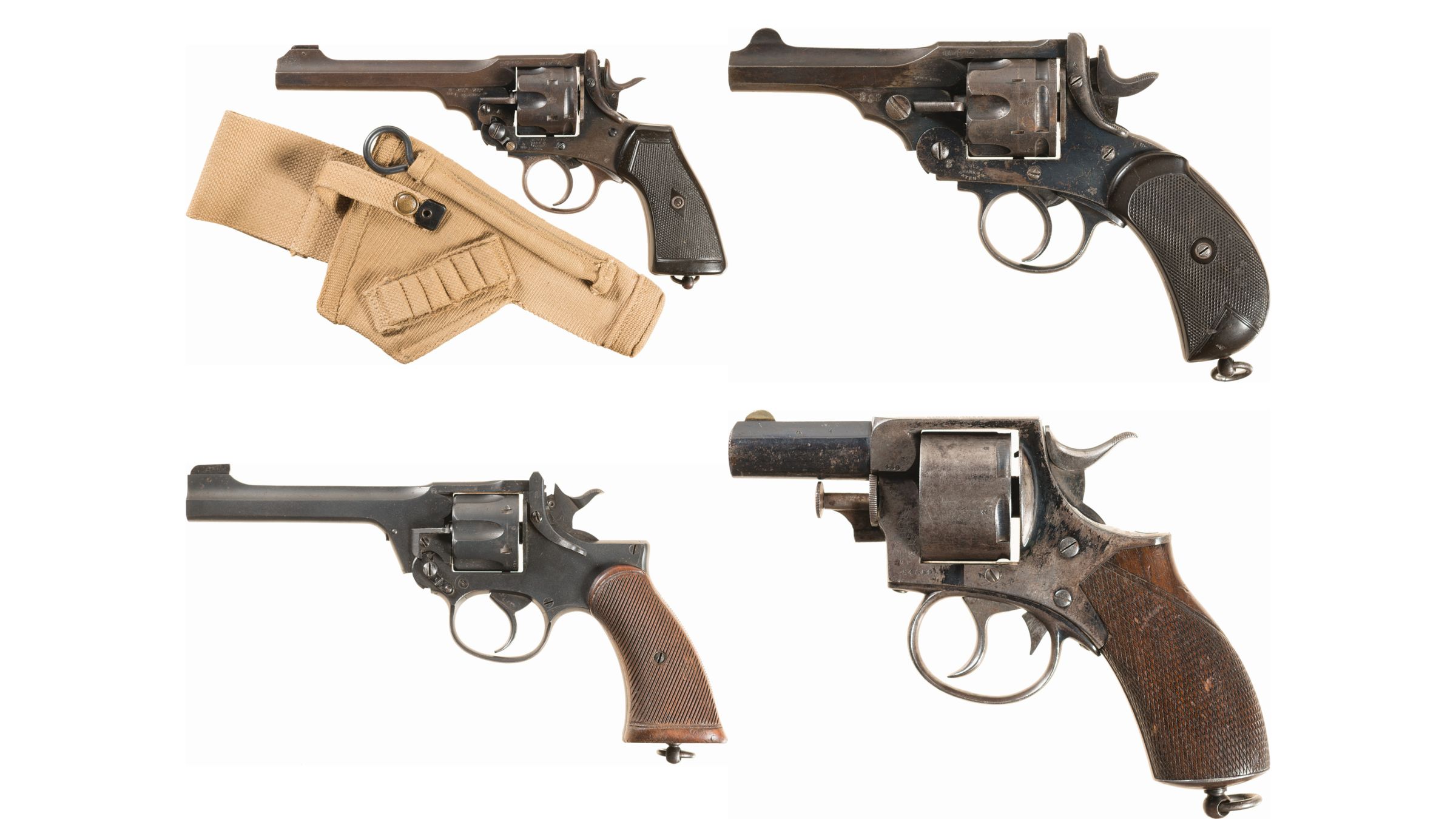 Four British Double Action Revolvers | Rock Island Auction