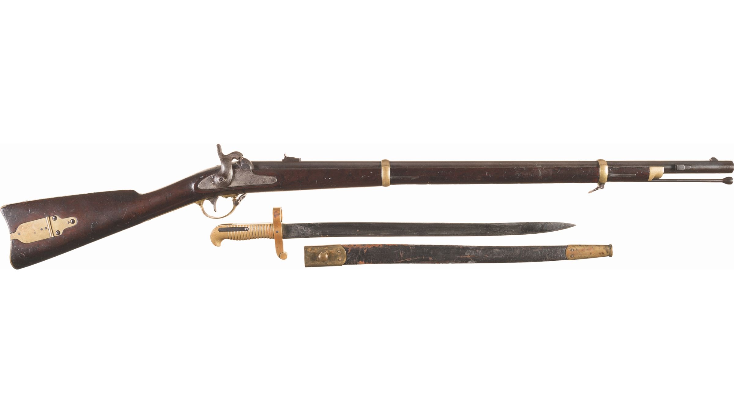 U.S. Remington Model 1863 "Zouave" Percussion Rifle with Bayonet | Rock ...