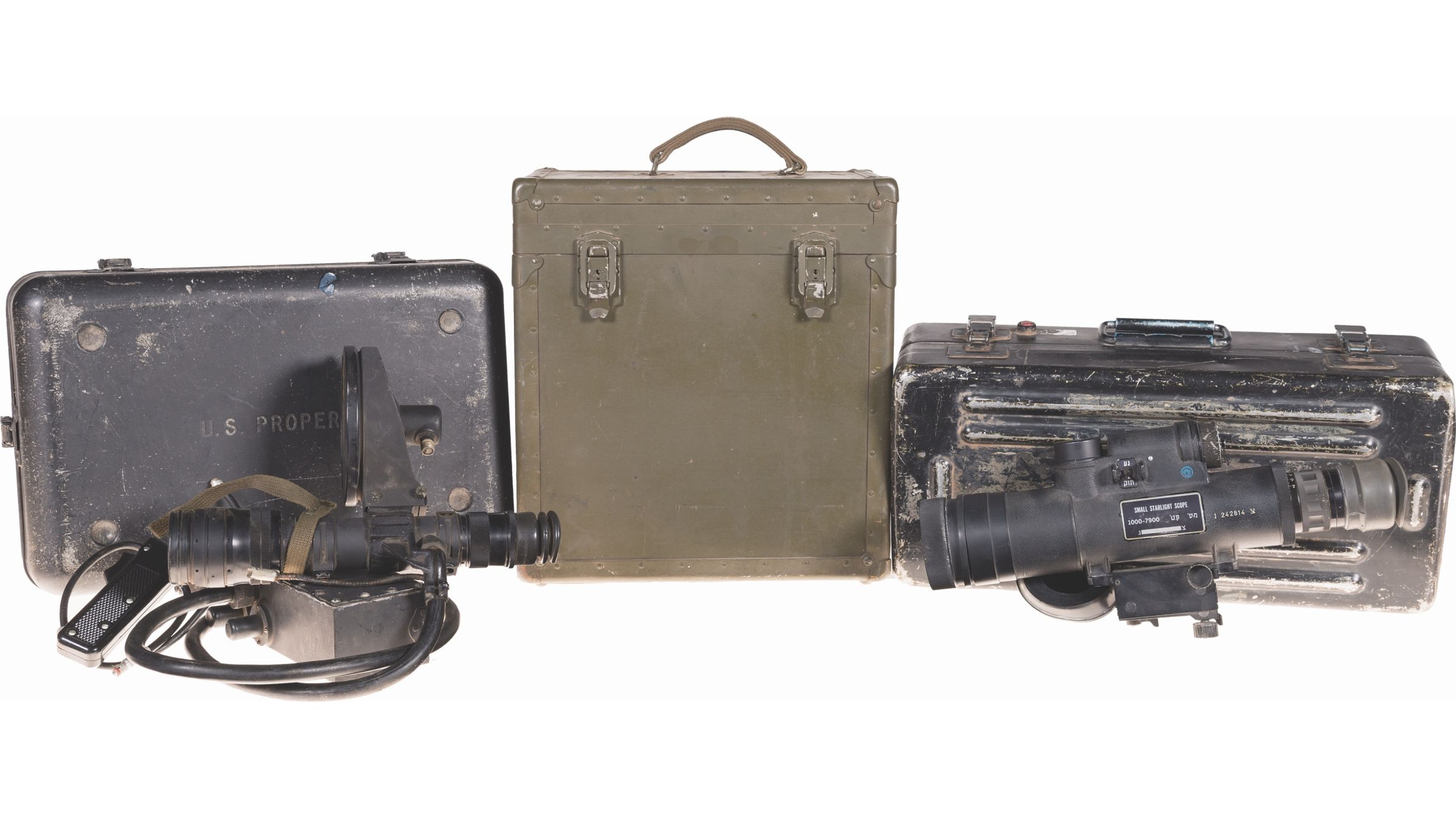 Two Military Night Scopes with Cases | Rock Island Auction