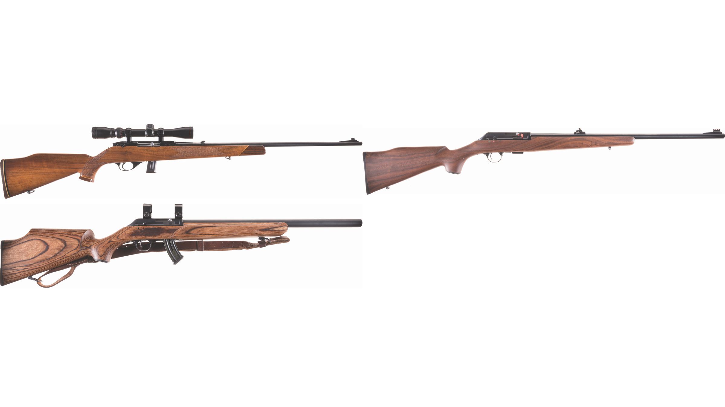 Three Semi-Automatic Rimfire Rifles | Rock Island Auction