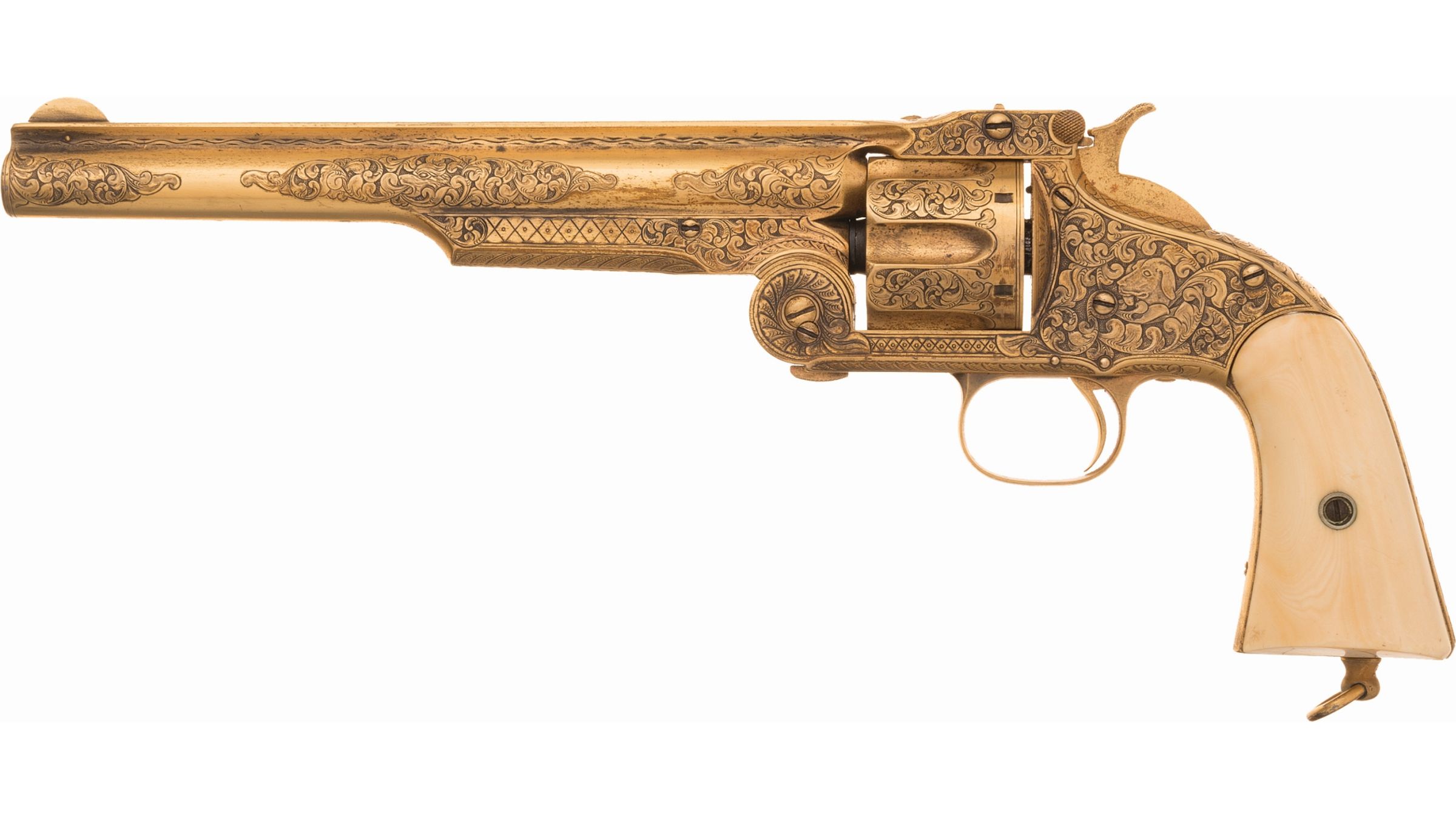 Engraved and Gold Plated Smith & Wesson Model No. 3 Russian | Rock ...