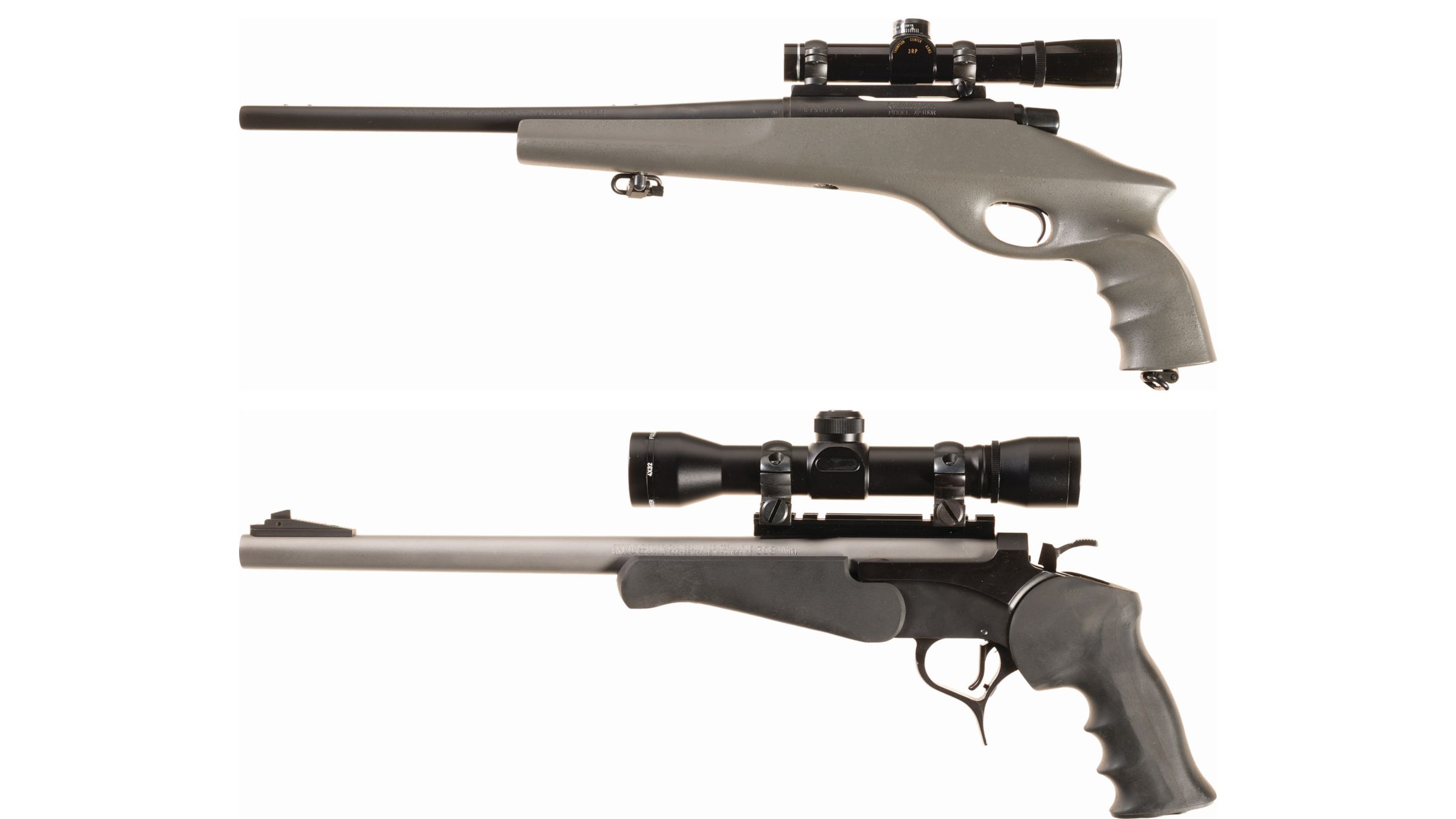 Two Pistols with Scopes | Rock Island Auction