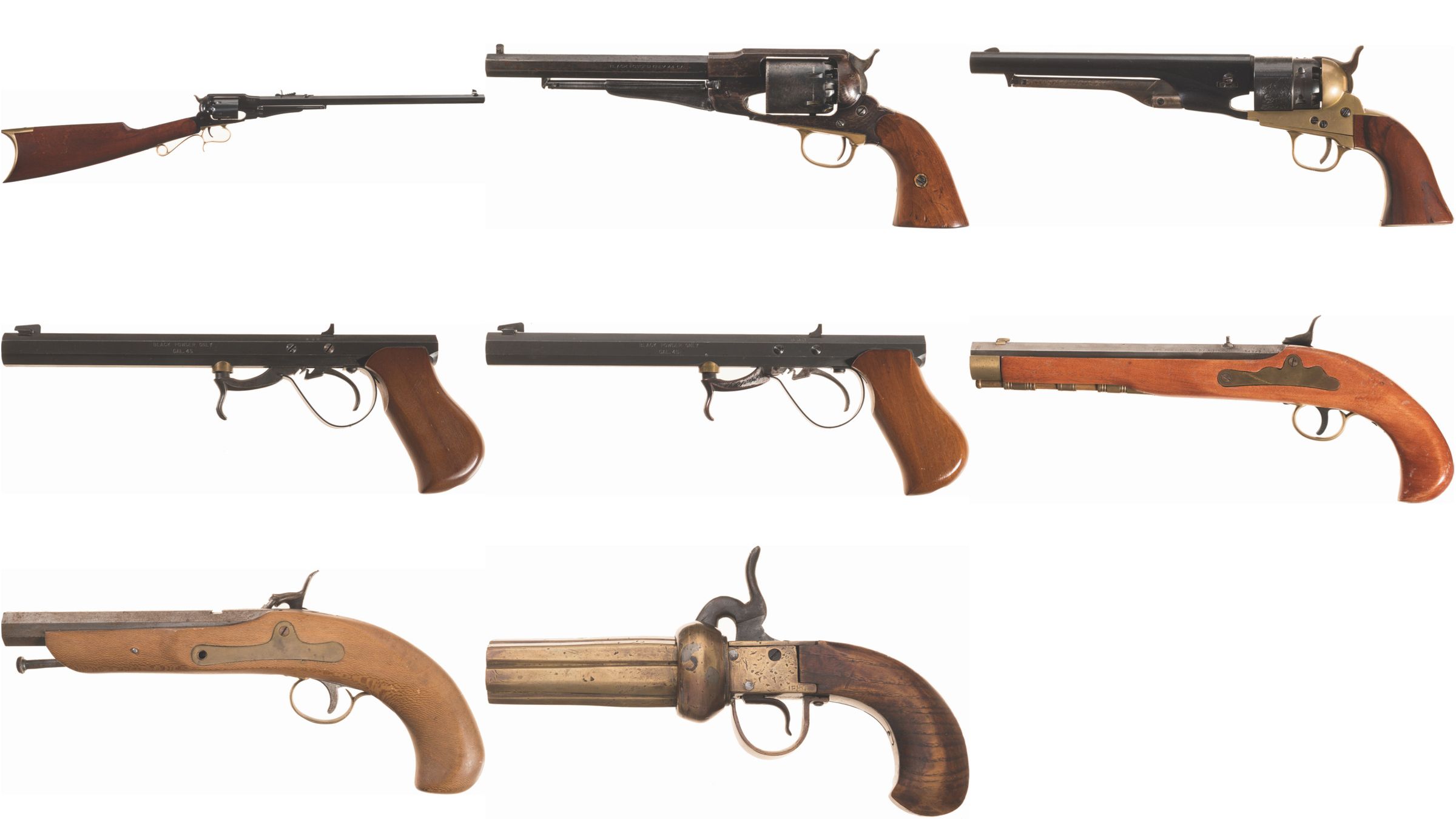 Eight Contemporary Percussion Firearms | Rock Island Auction