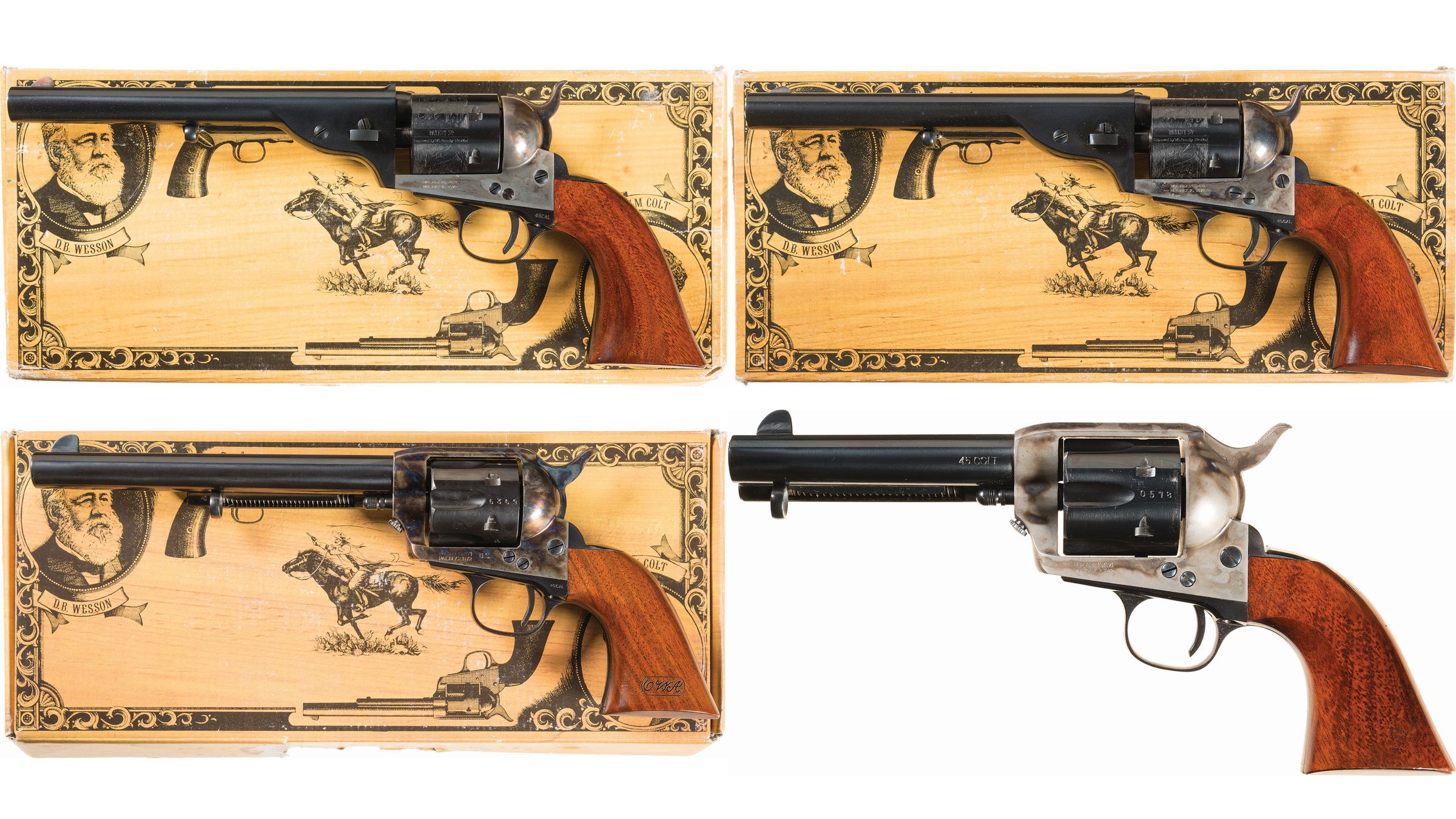 Four Cimarron Single Action Revolvers | Rock Island Auction