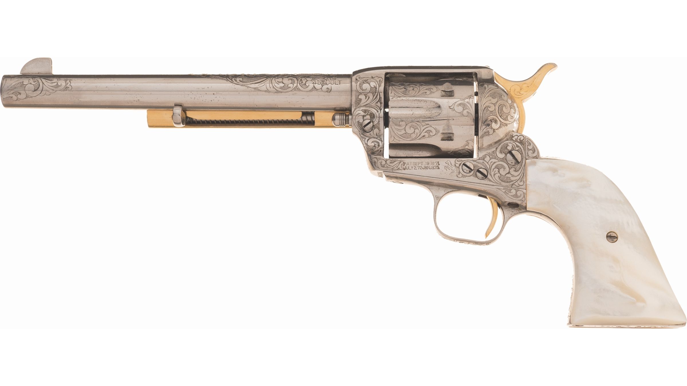 Engraved Colt First Generation Single Action Army Revolver | Rock Island Auction