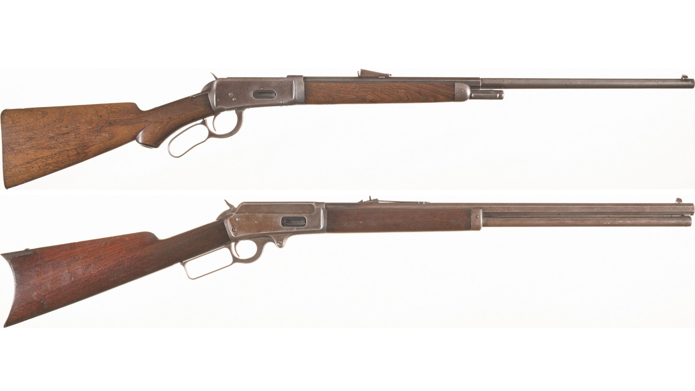 Collector's Lot of Two Antique American Lever Action Rifle | Rock ...