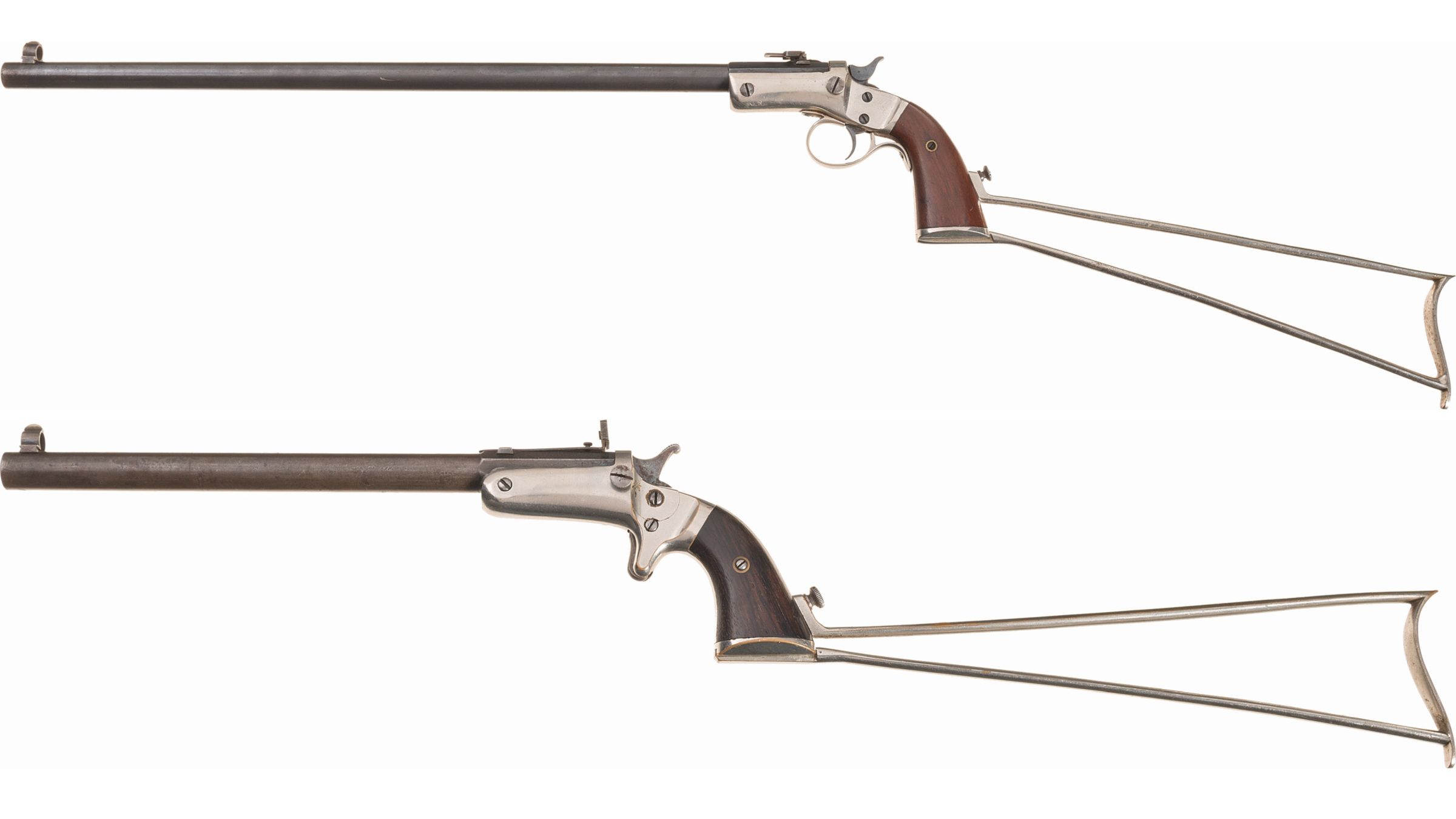 Two Stevens Pocket Rifles with Stocks | Rock Island Auction