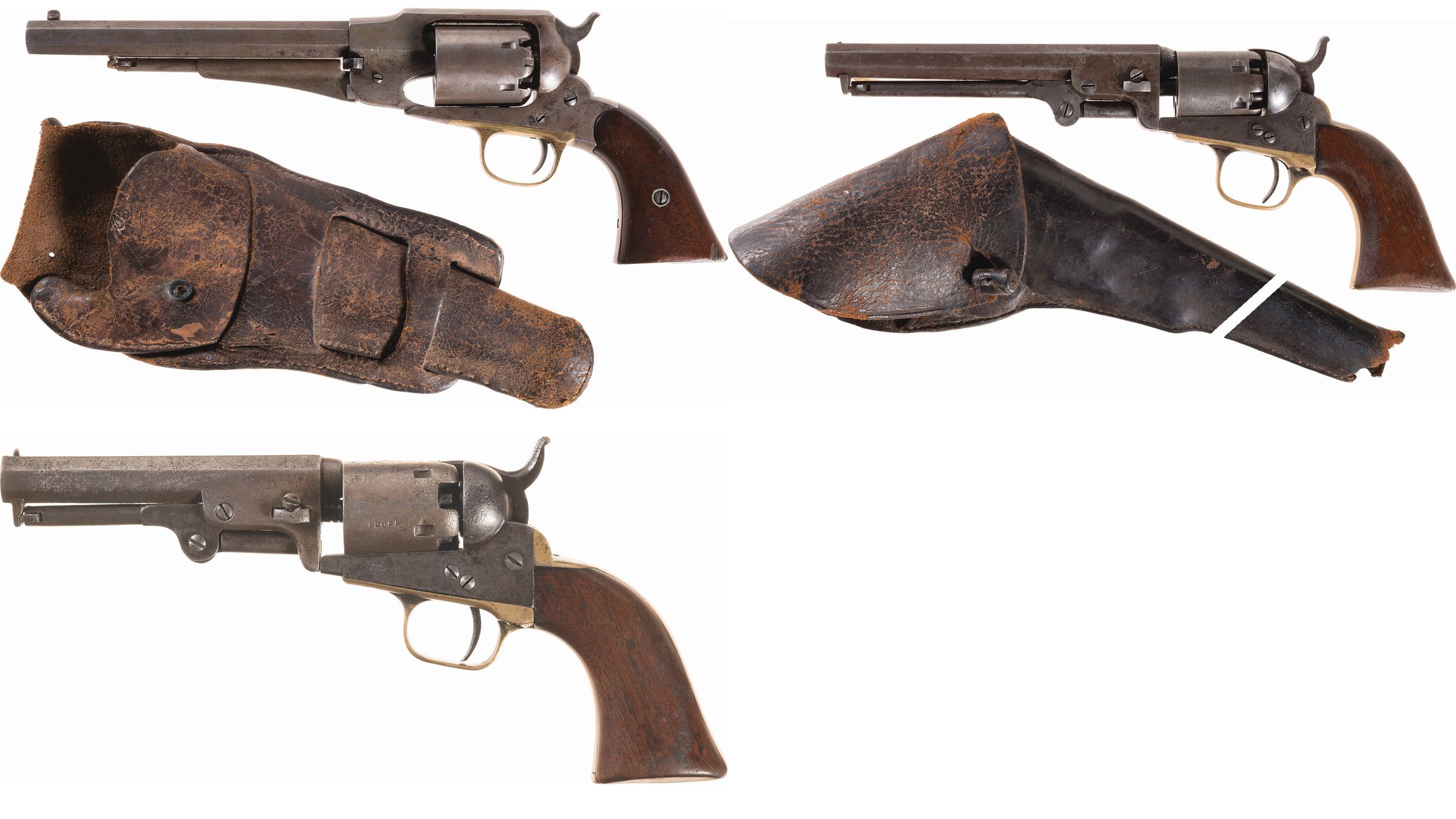Three Antique Percussion Revolvers | Rock Island Auction