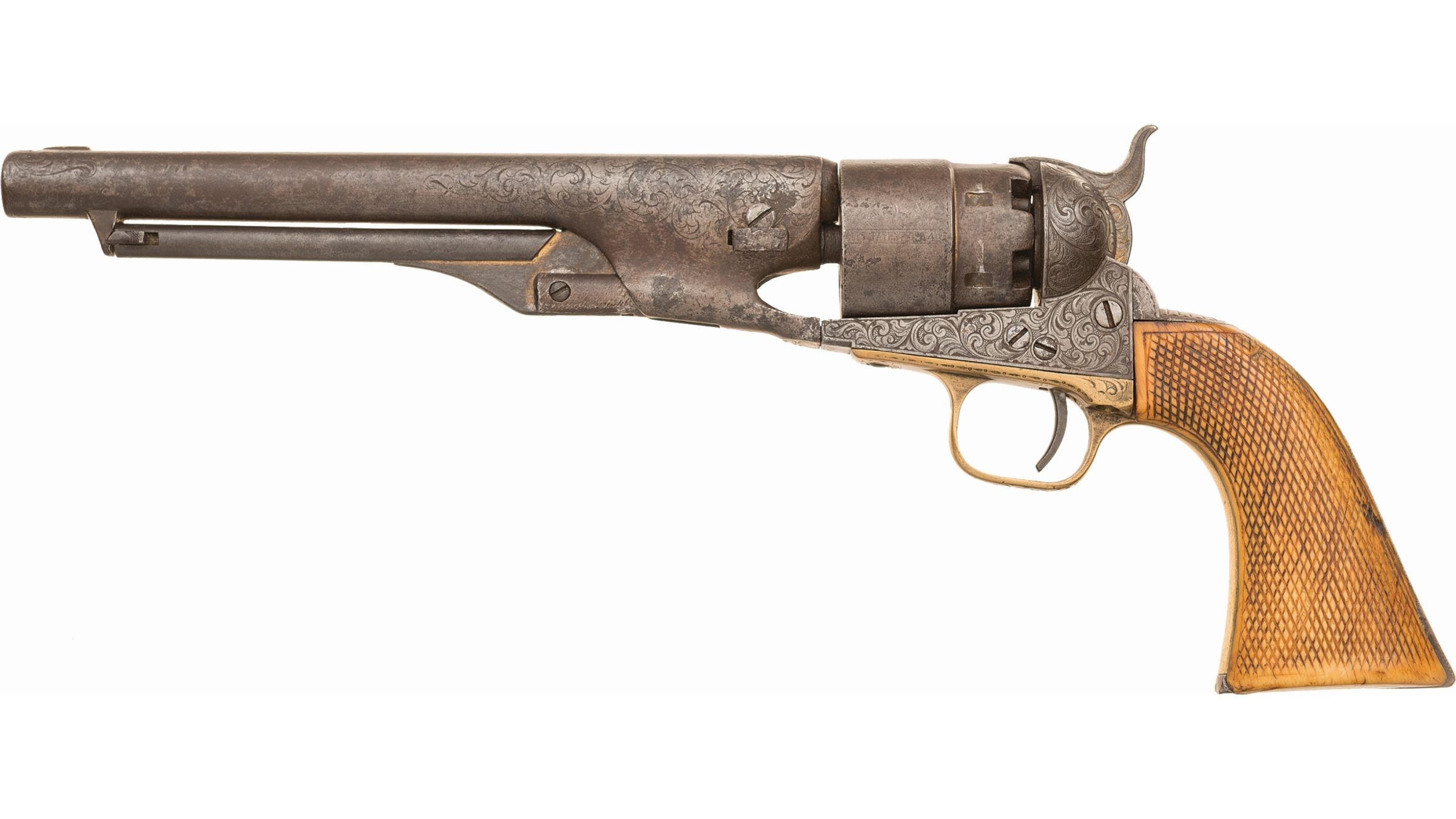 Engraved Colt Model 1860 Army Percussion Revolver | Rock Island Auction