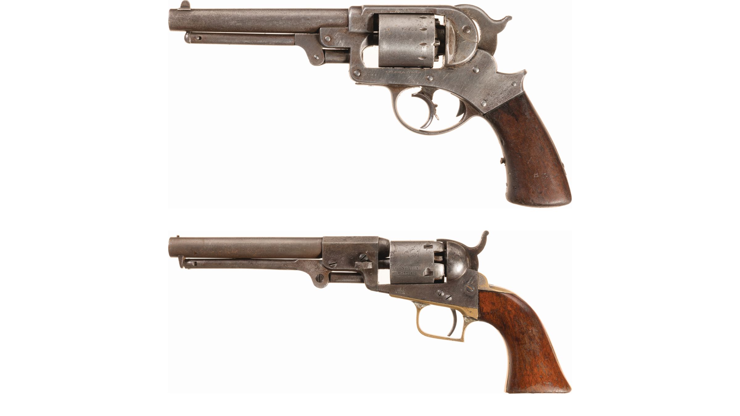 Two Antique American Civil War Era Percussion Revolvers | Rock Island ...