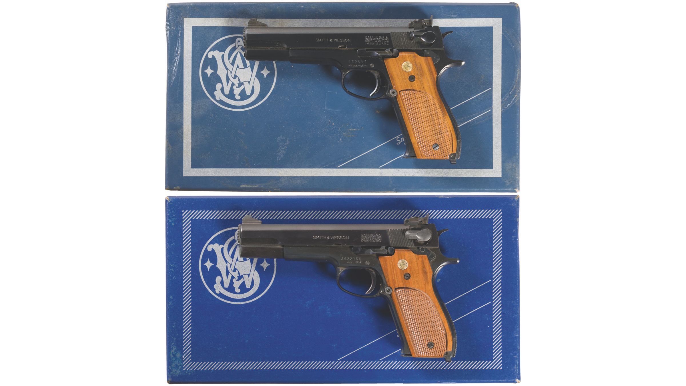 Two Smith & Wesson Semi-Automatic Pistols with Boxes | Rock Island Auction