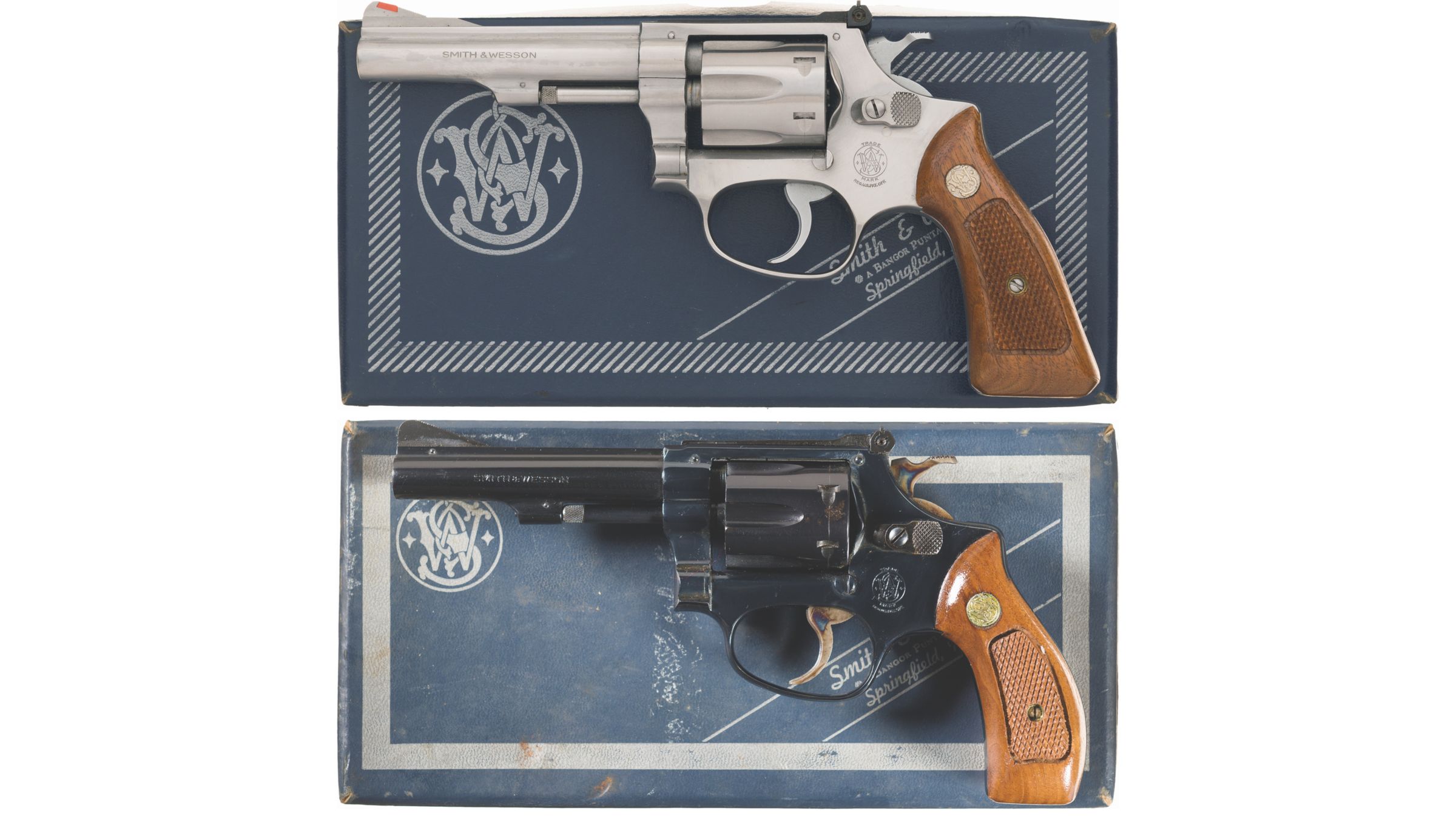 Two Smith & Wesson Double Action Rimfire Revolvers with Boxes | Rock ...
