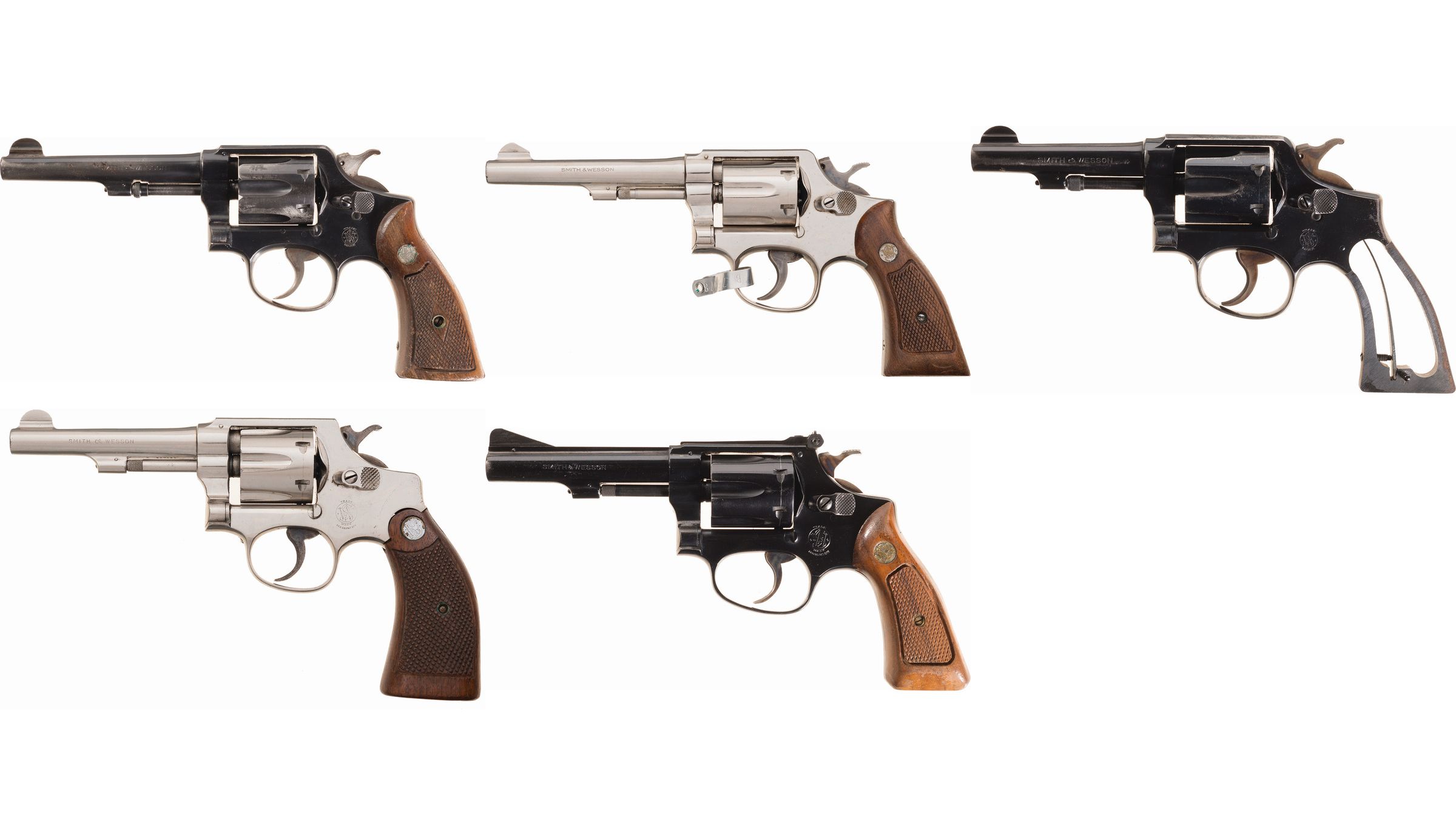 Five Smith & Wesson Double Action Revolvers | Rock Island Auction