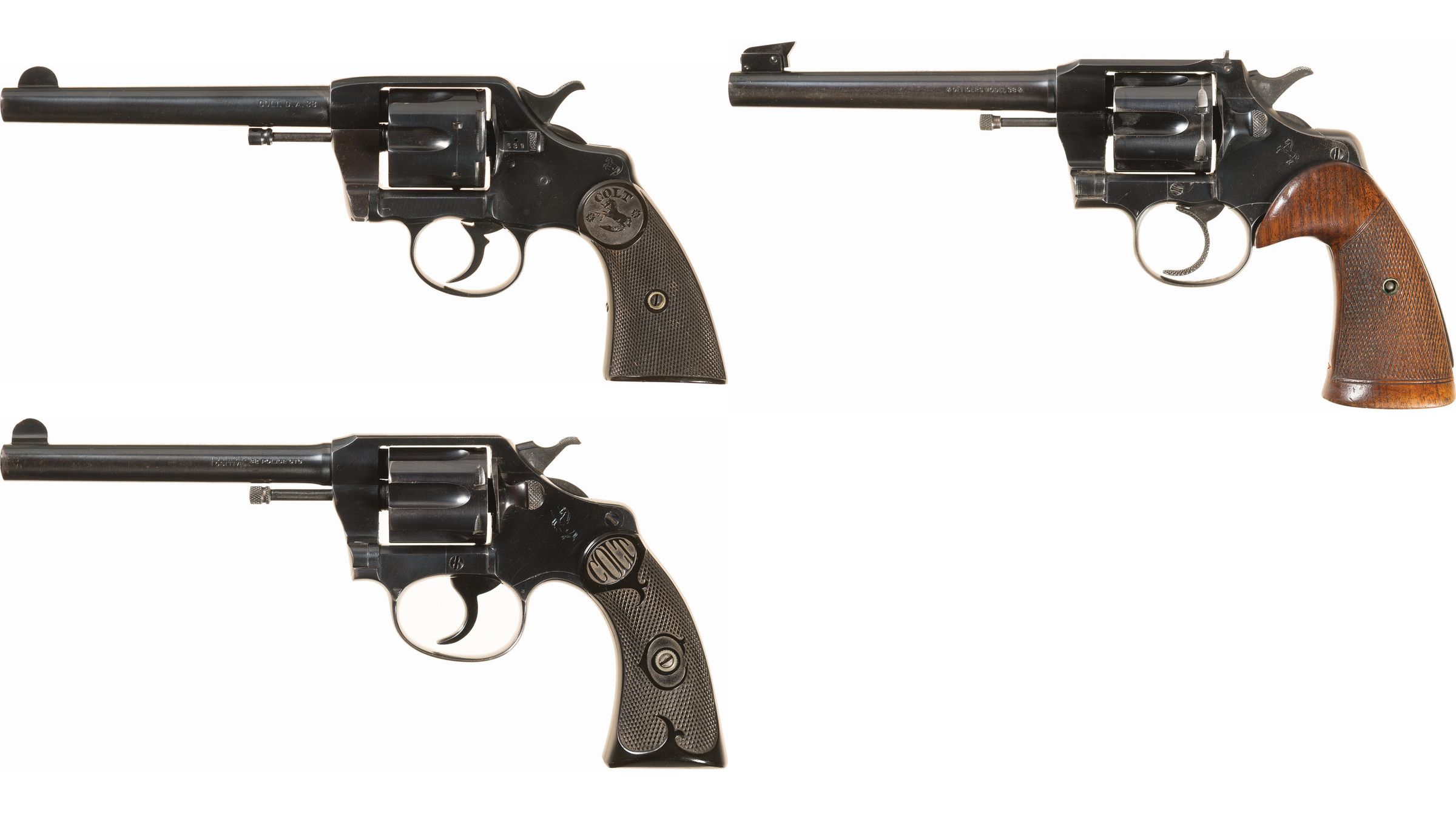 Three Colt Double Action Revolvers | Rock Island Auction