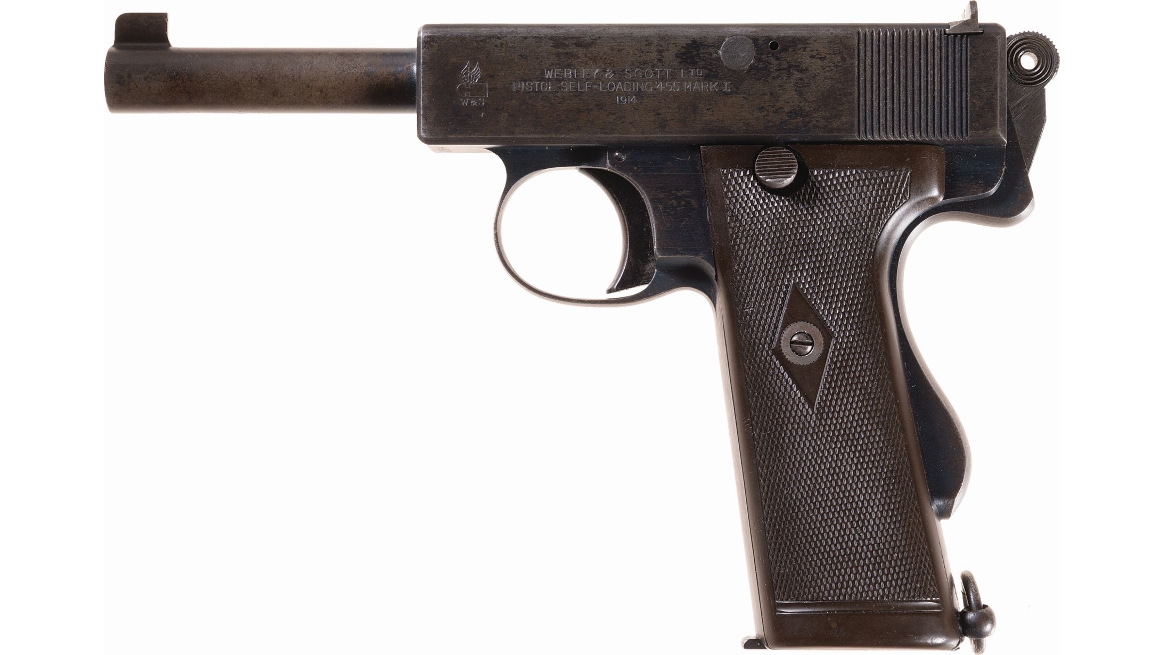 Webley & Scott Self-Loading .455 Mark I Semi-Automatic Pistol | Rock ...