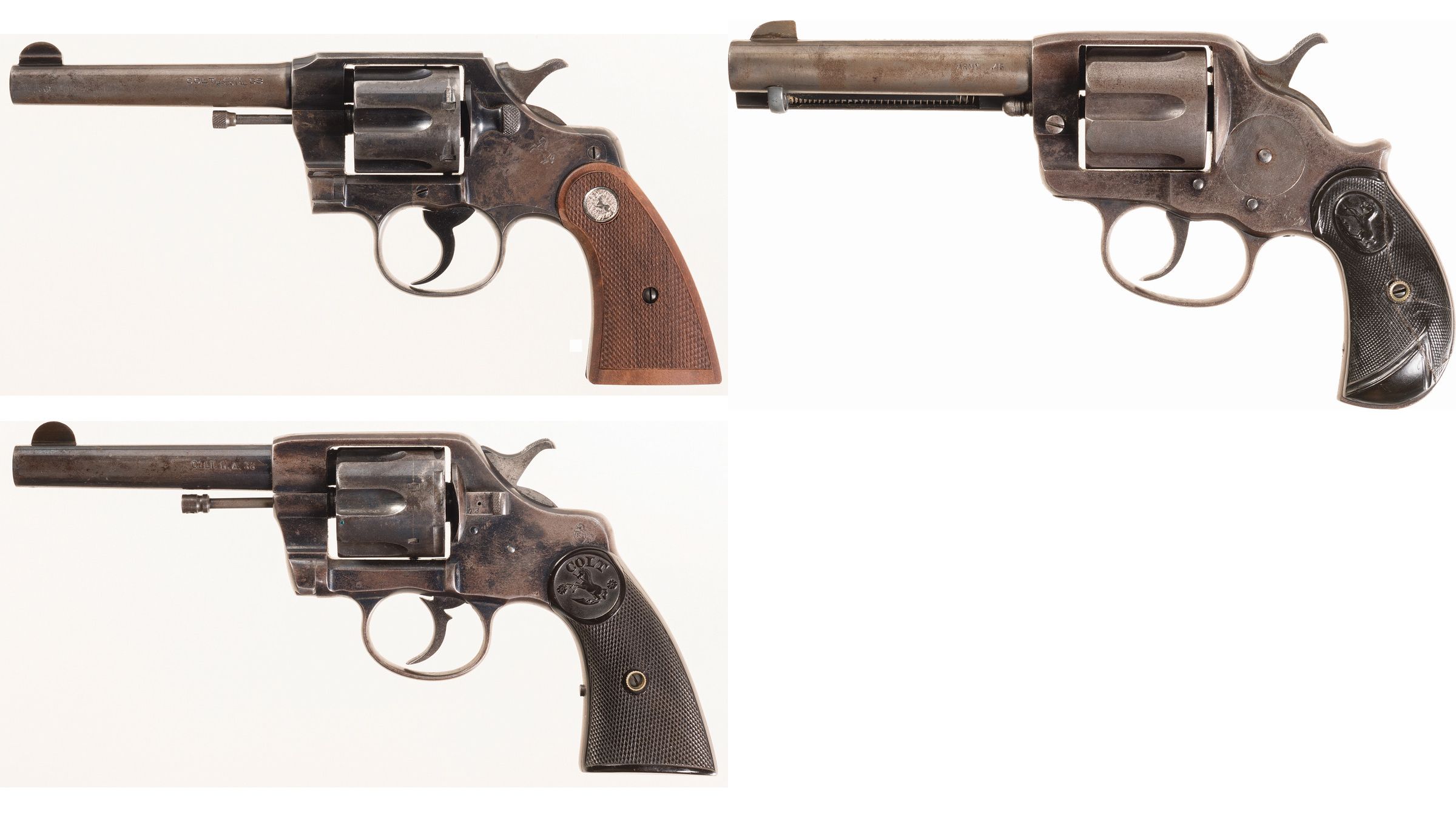 Three Colt Double Action Revolvers | Rock Island Auction