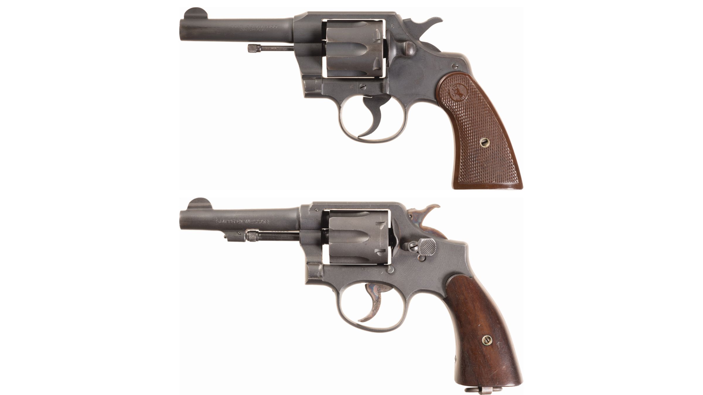 Two World War II U.S. Military Double Action Revolvers | Rock Island ...