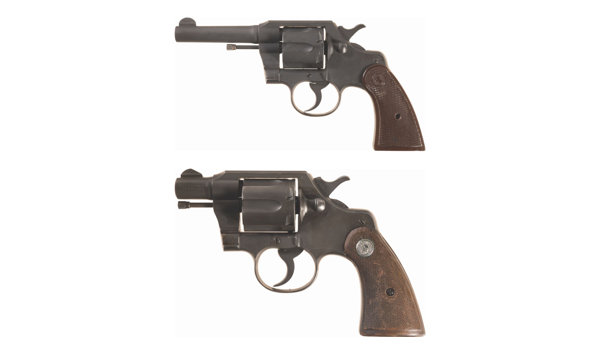 Two WWII Era Colt Commando Double Action Revolvers | Rock Island Auction