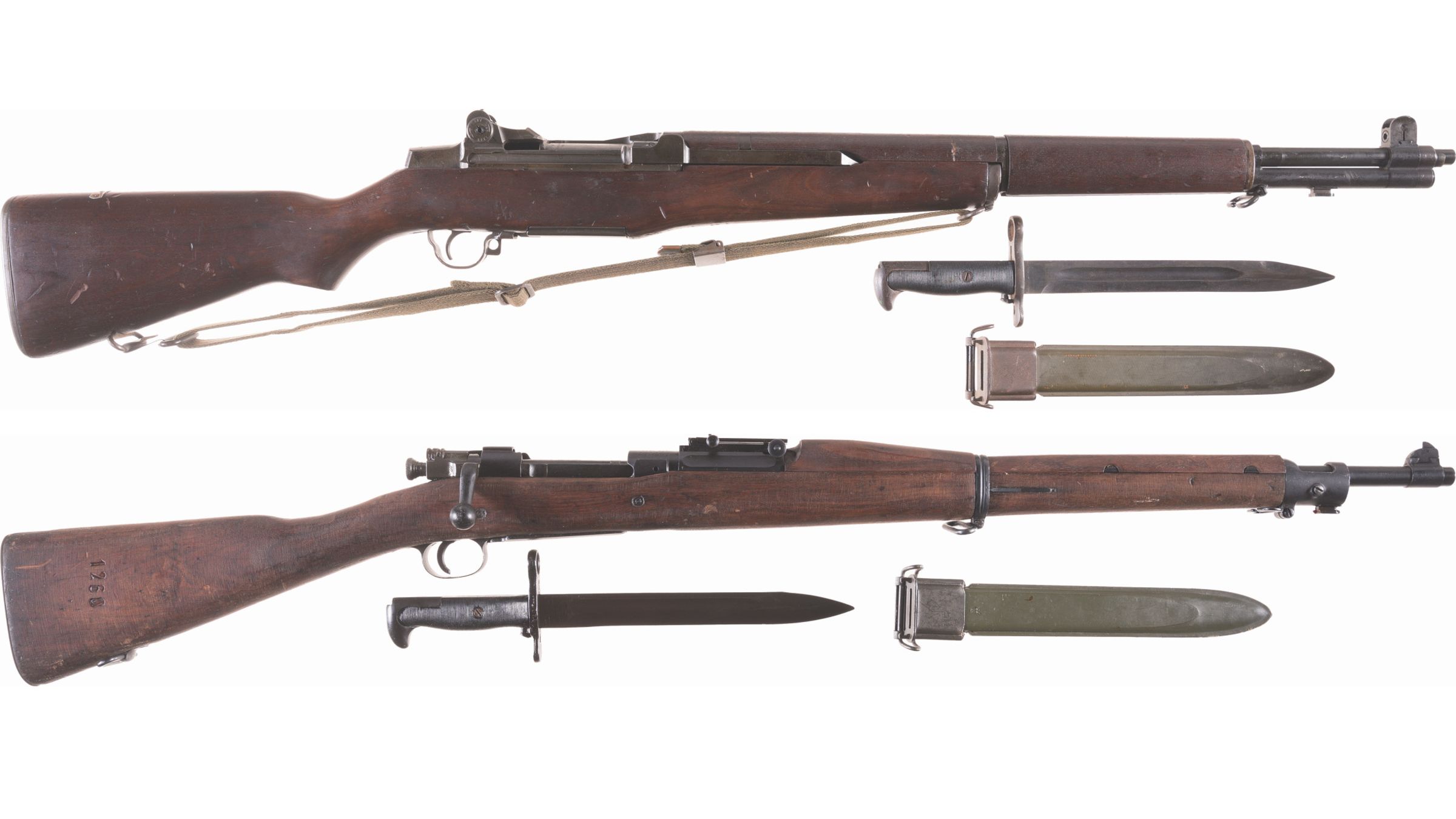 Two U.S. Military Rifles with Bayonets | Rock Island Auction