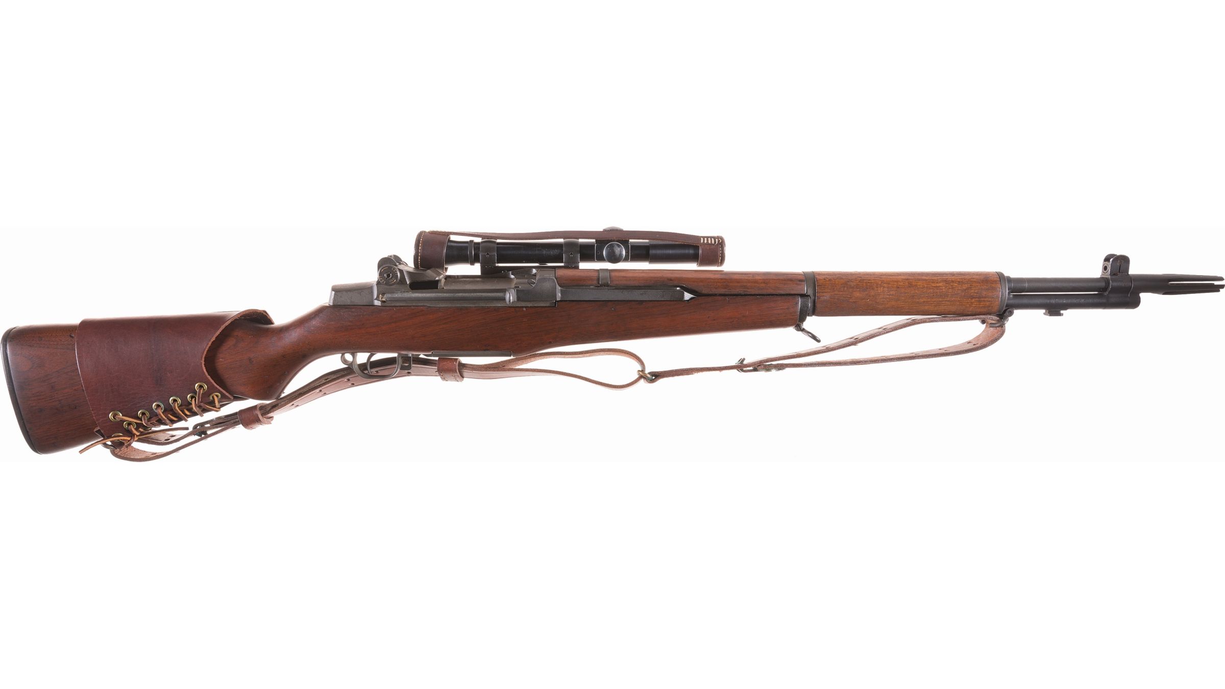 U.S. M1 Garand Rifle with M1C Base and Lyman Alaskan Scope | Rock ...