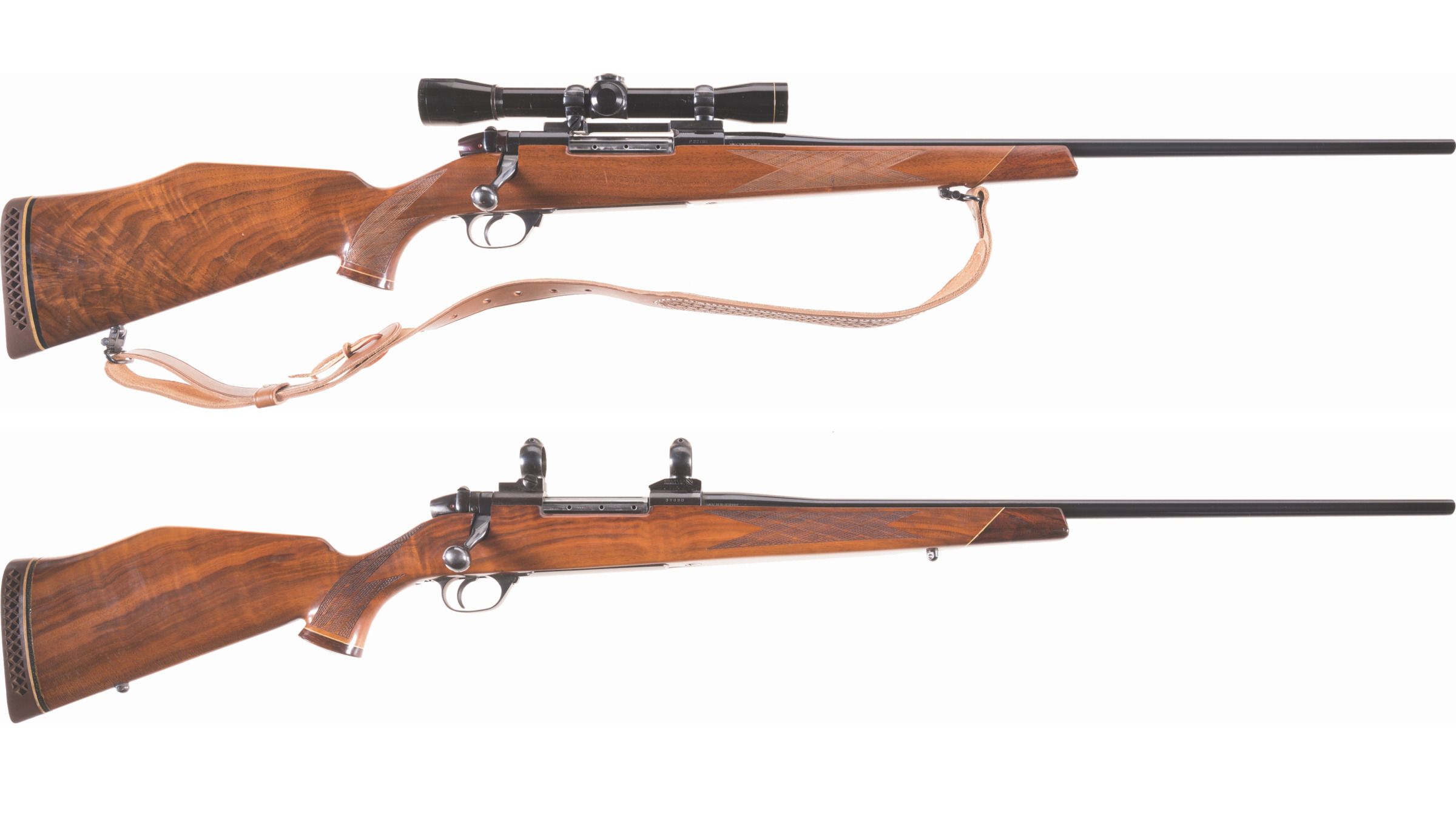 Two Weatherby Mark V Bolt Action Rifles | Rock Island Auction