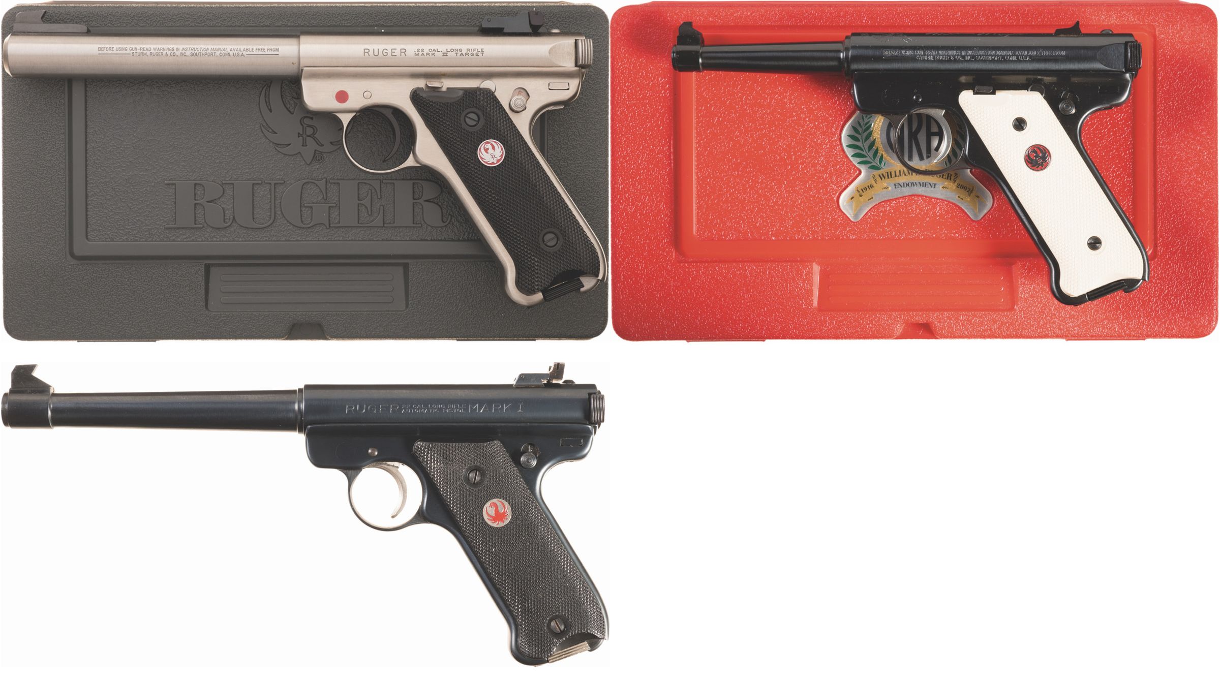 Three Ruger Semi-Automatic Pistols | Rock Island Auction