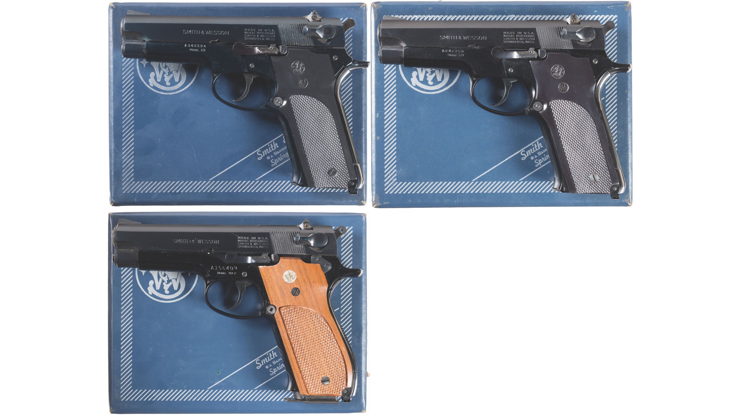 Three Smith & Wesson Semi-Automatic Pistols with Boxes | Rock Island ...