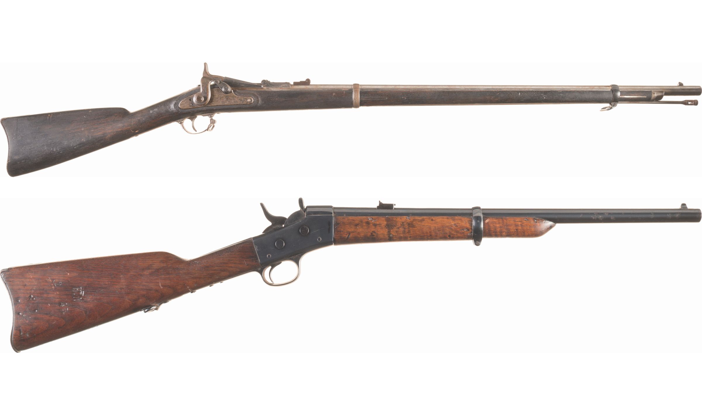 Three Antique Single Shot Rifles | Rock Island Auction