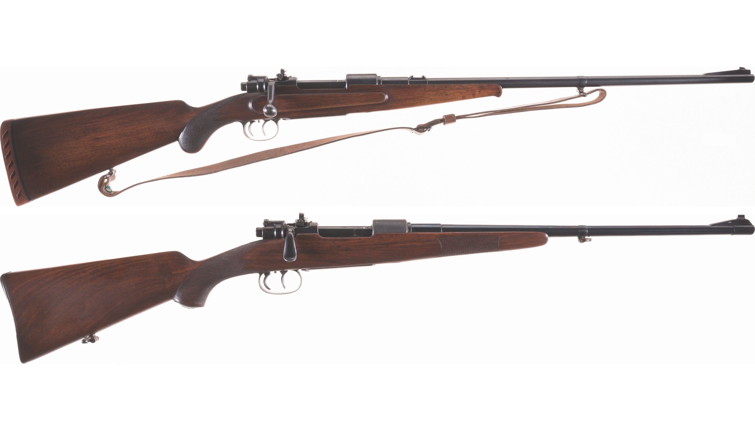 Two Engraved Mauser Bolt Action Rifles | Rock Island Auction