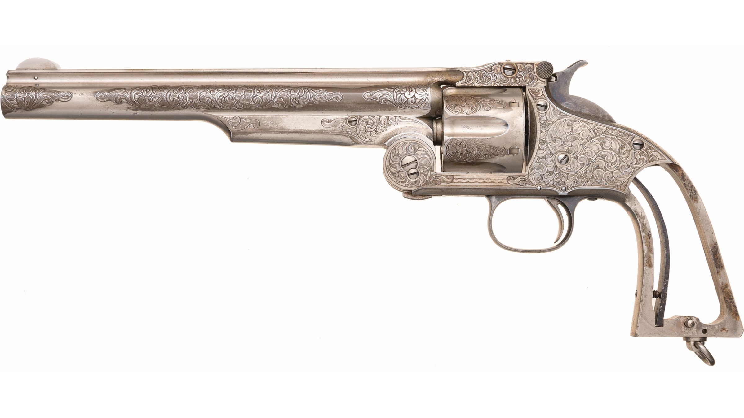 Engraved Smith & Wesson Model No. 3 American Revolver | Rock Island Auction
