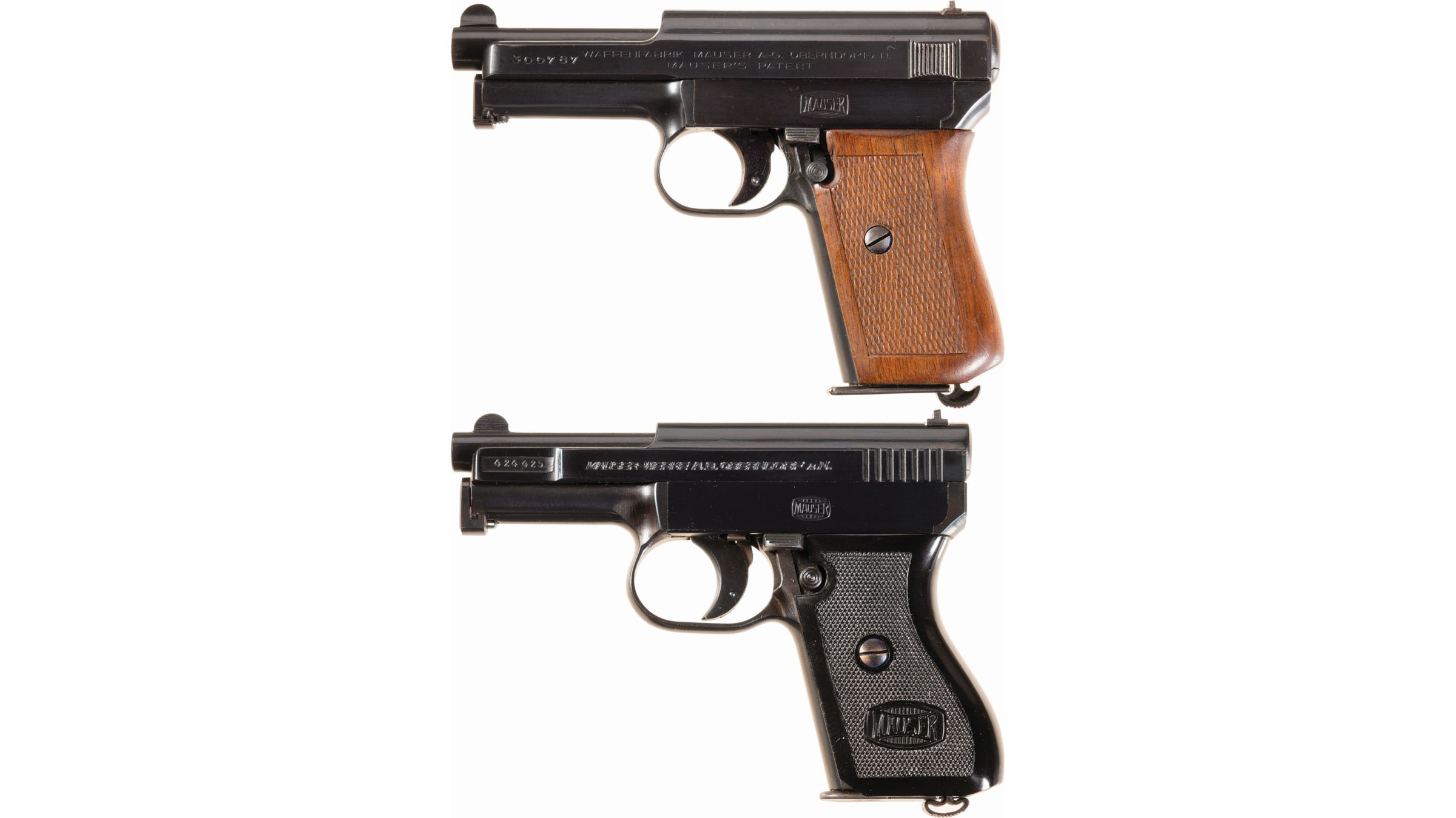 Two Mauser Semi-Automatic Pistols | Rock Island Auction