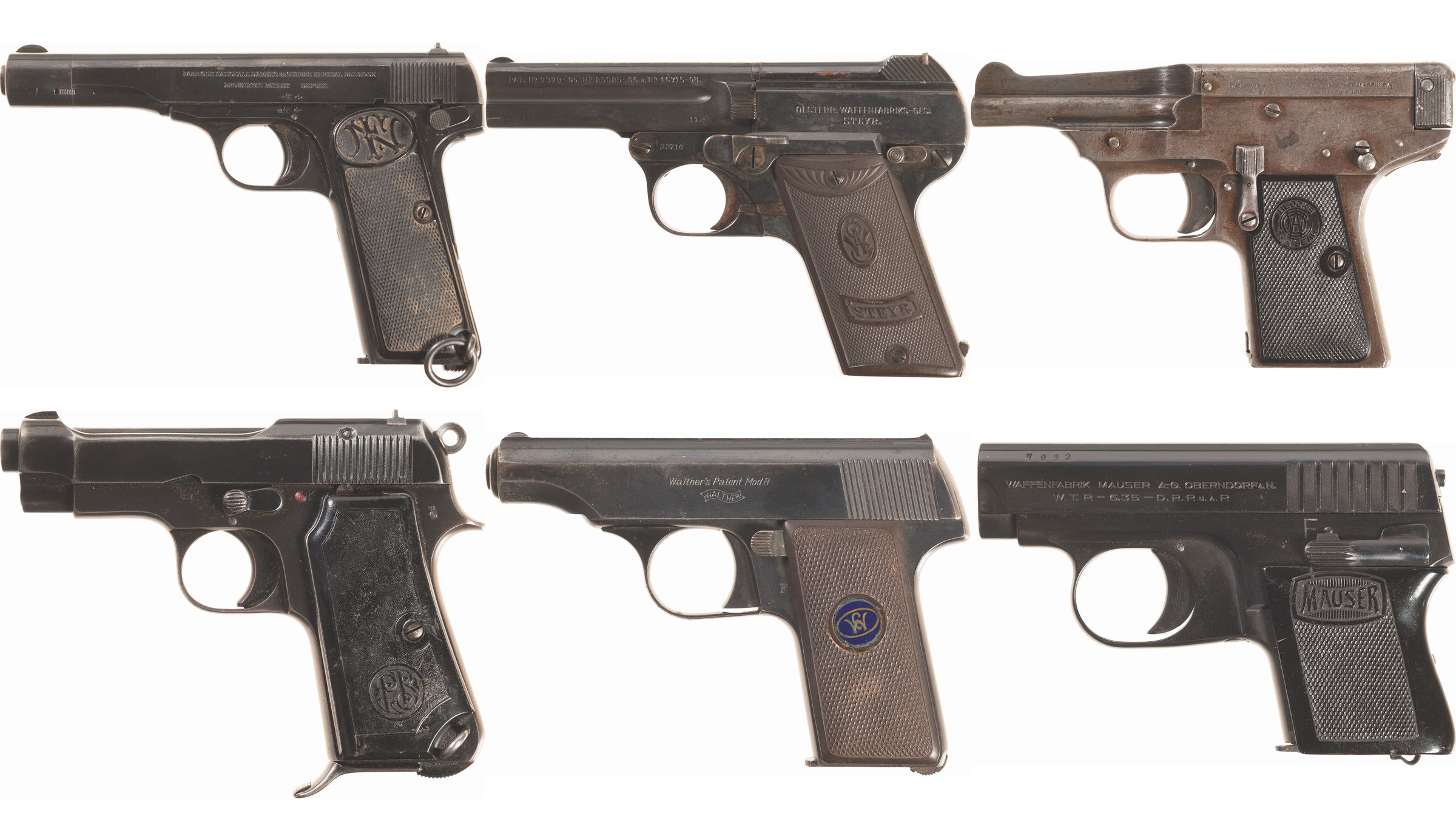 Six Semi-Automatic Pistols | Rock Island Auction