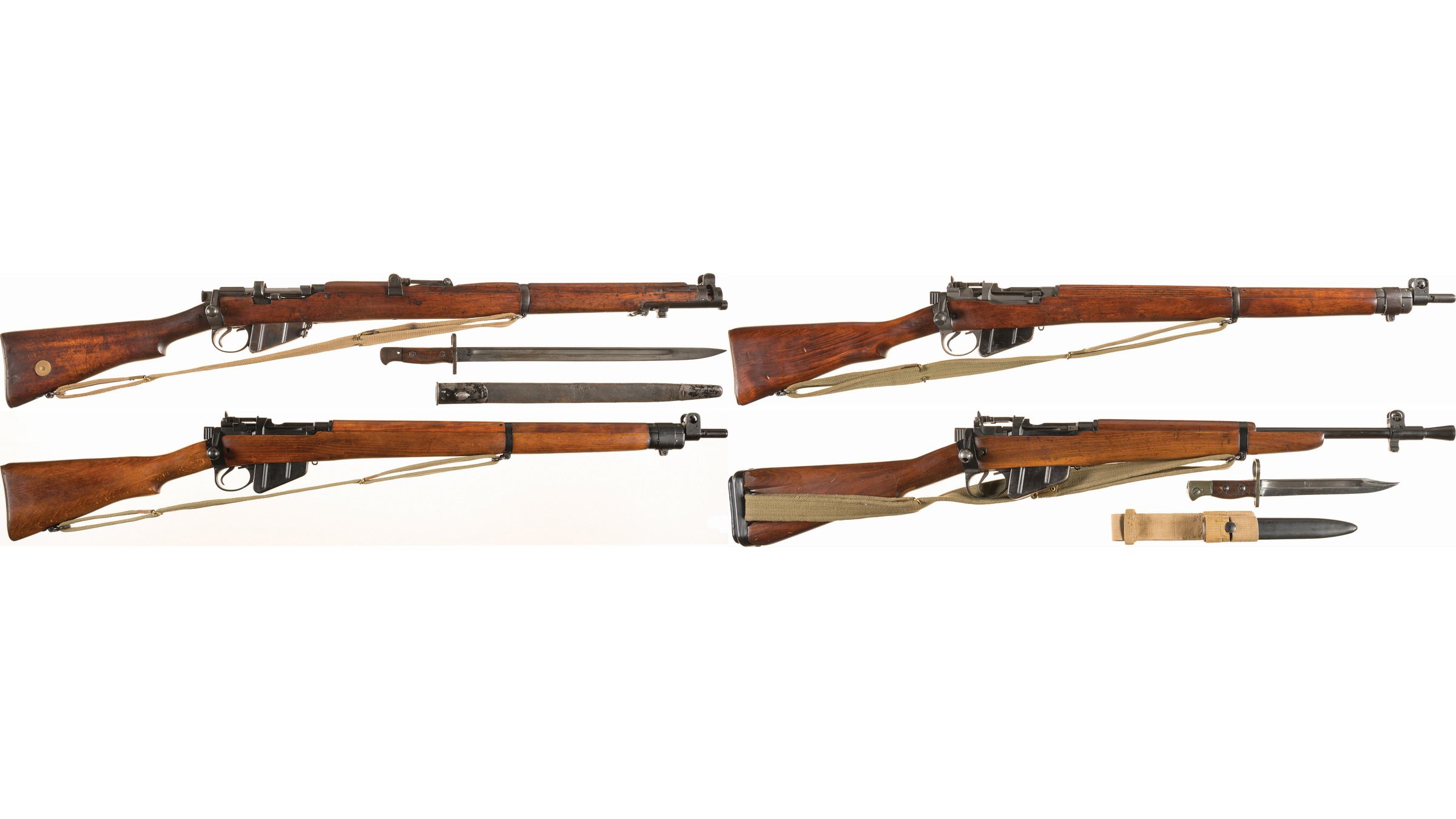 Four Short Magazine Lee-Enfield Bolt Action Military Long Guns | Rock ... Four Short Magazine Lee-Enfield Bolt Action Military Long Guns | Rock ...