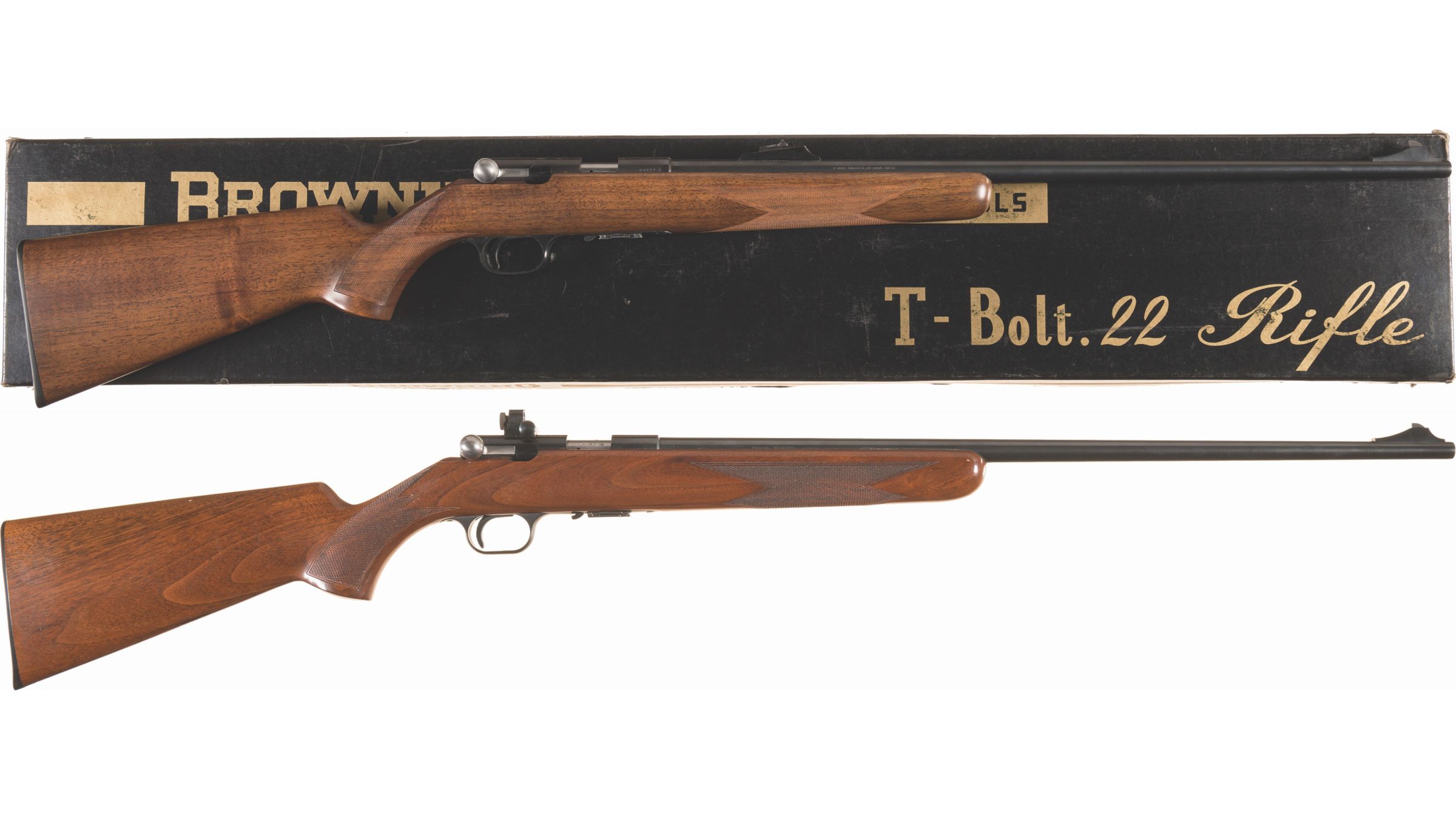 Two Belgian Browning T-Bolt Bolt Action Rifles | Rock Island Auction