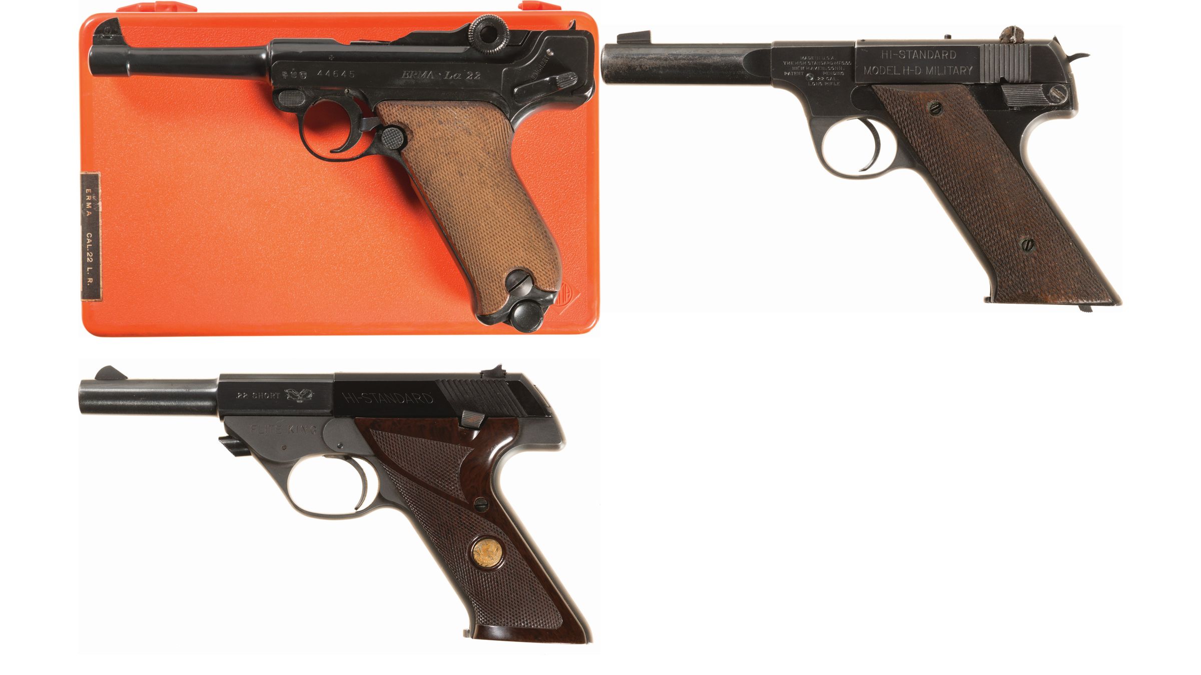 Three .22 Caliber Semi-Automatic Pistols | Rock Island Auction