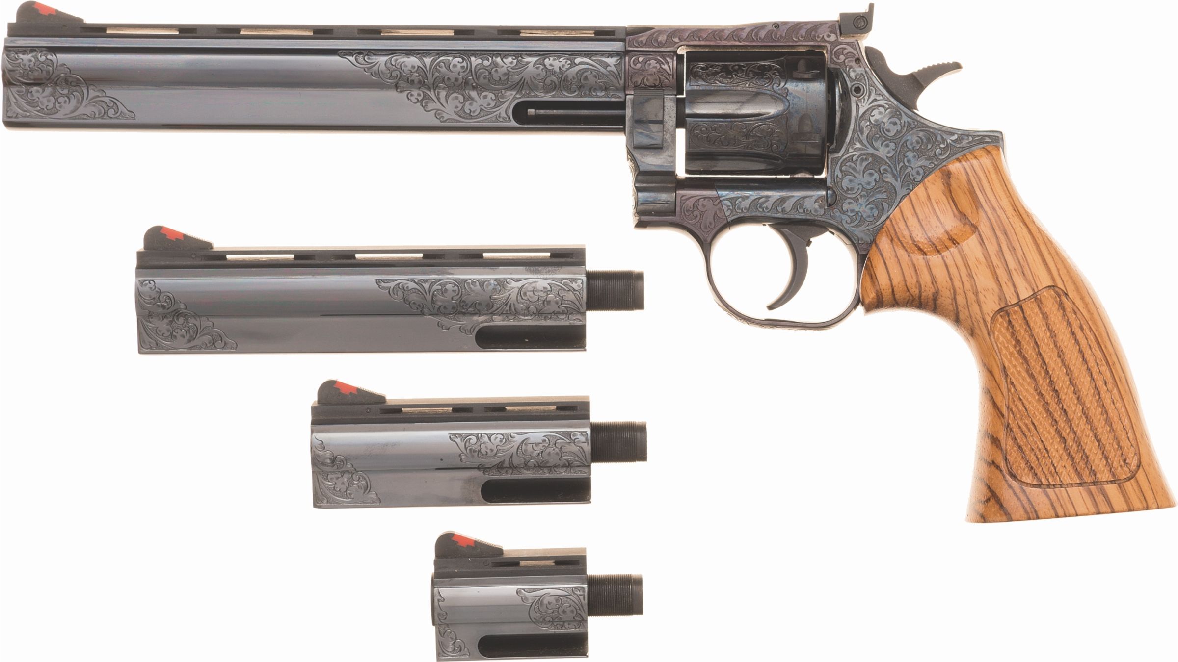 Engraved Dan Wesson .357 Mag Revolver with Case & Extra Barrels | Rock ...