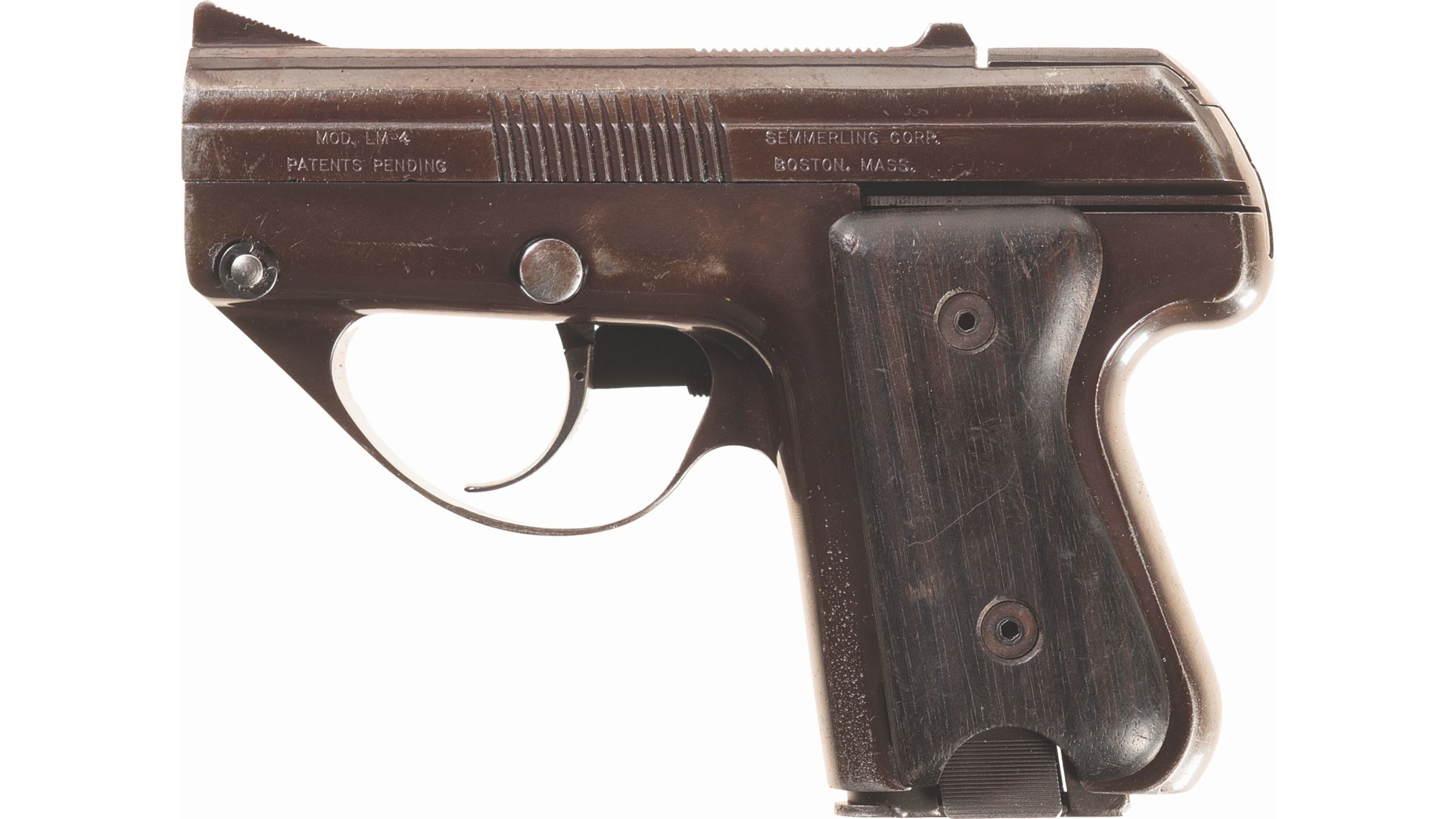 Semmerling Corp. Model LM-4 Pistol with Holster | Rock Island Auction