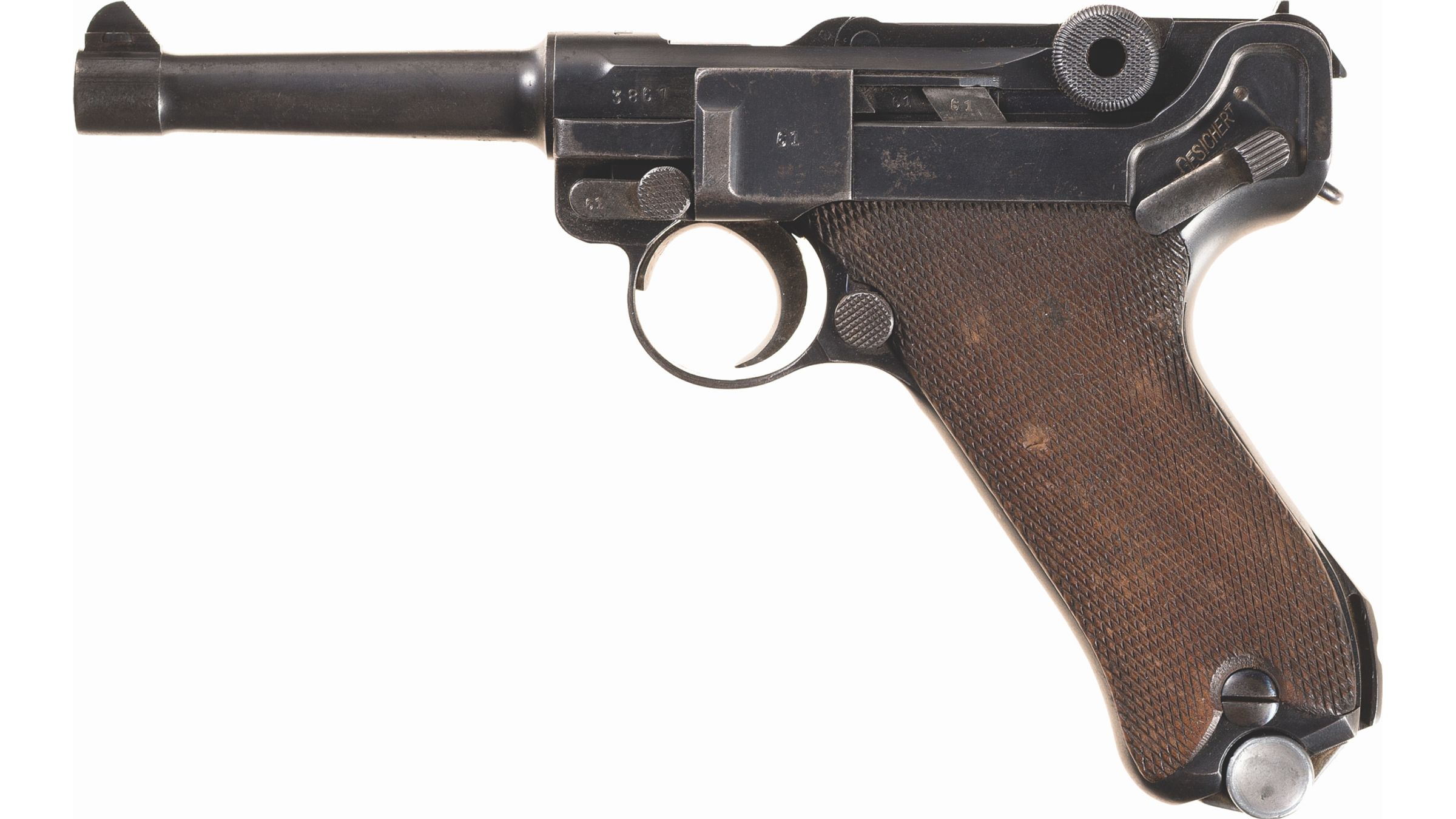 Pre-World War II Mauser "S/42" Luger Semi-Automatic Pistol | Rock ...