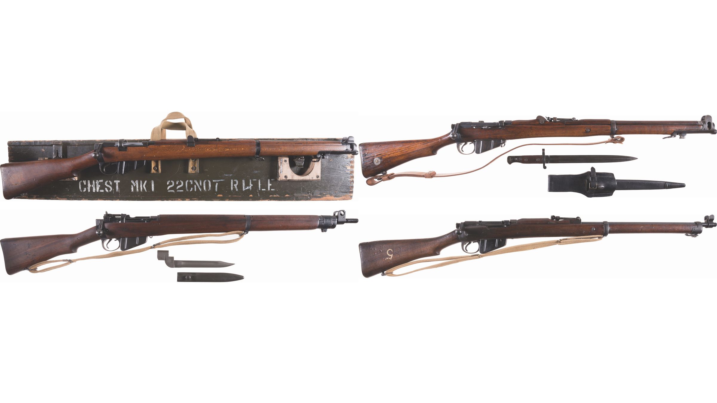 Four British Military Enfield Bolt Action Rifles | Rock Island Auction