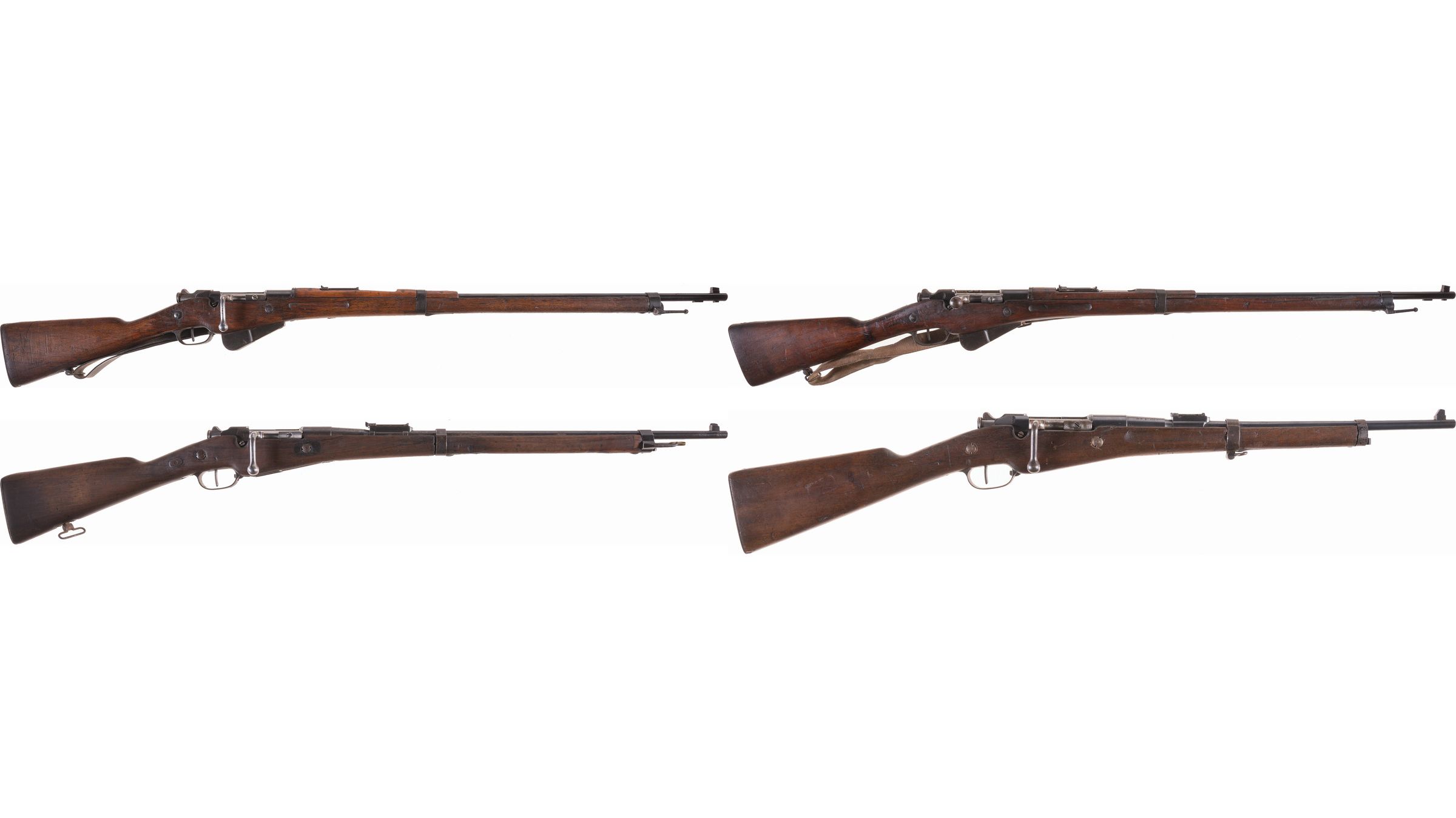 Four French Berthier-Mannlicher Military Bolt Action Long Guns | Rock ...