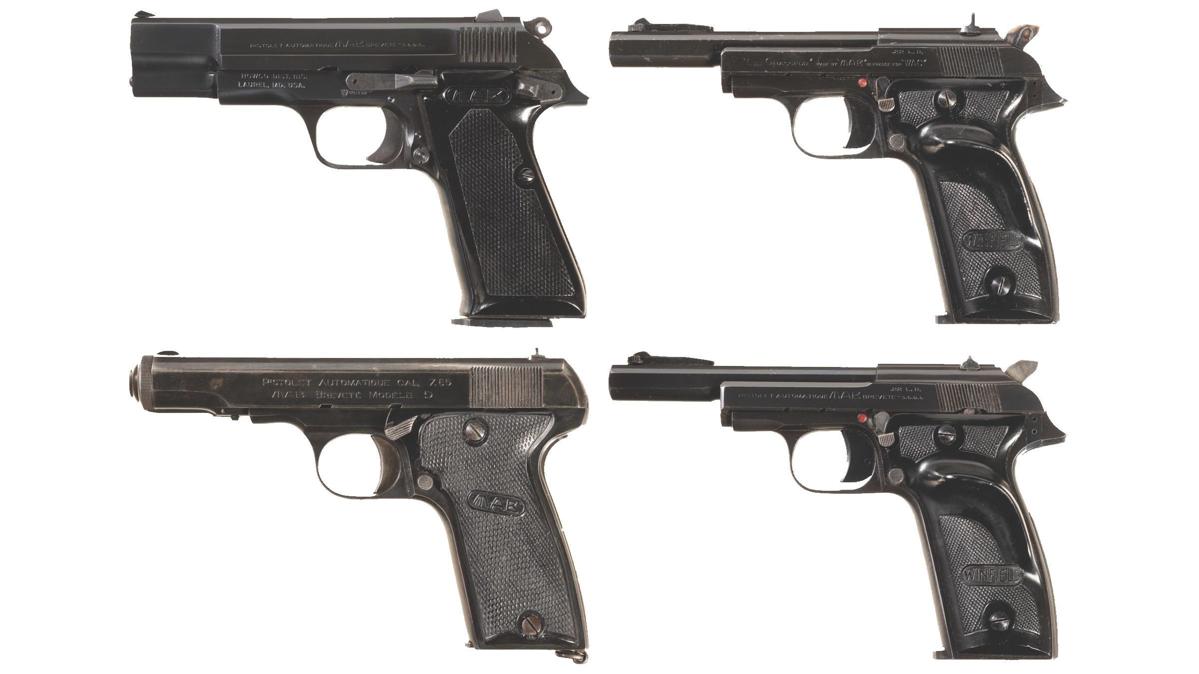 Four French Semi-Automatic Pistols | Rock Island Auction