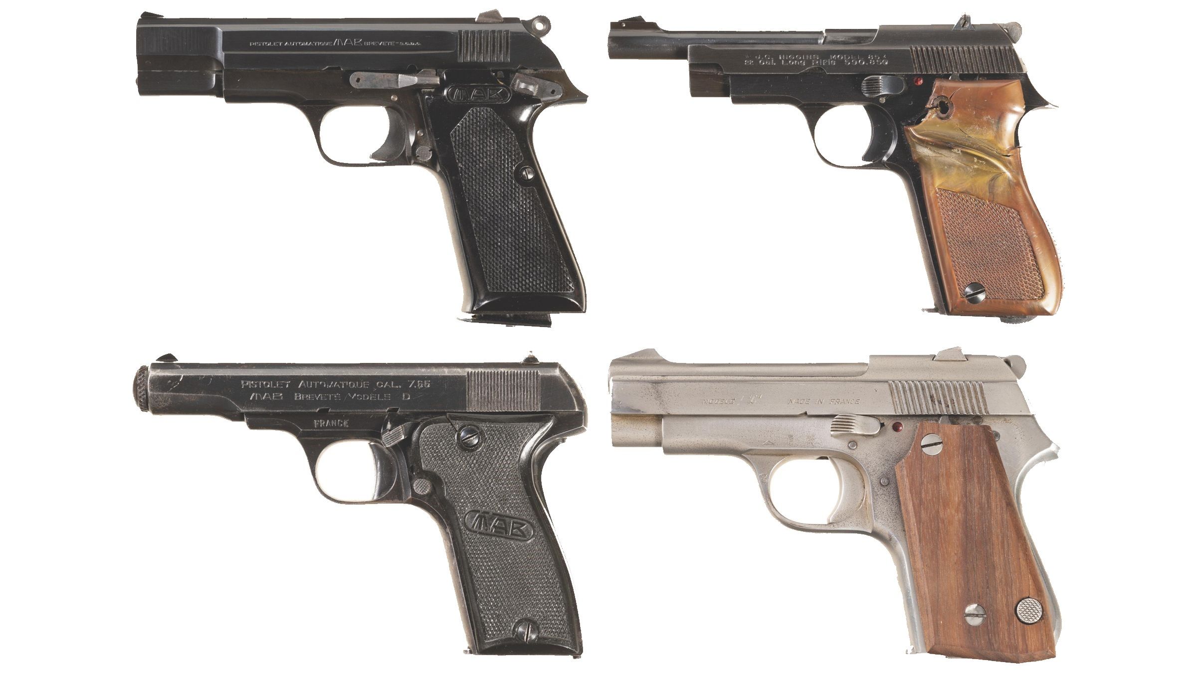 Four French Semi-Automatic Pistols | Rock Island Auction